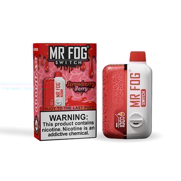 MR FOG SWITCH 15000 PUFFS Strawberry Berry - Mr. Fog