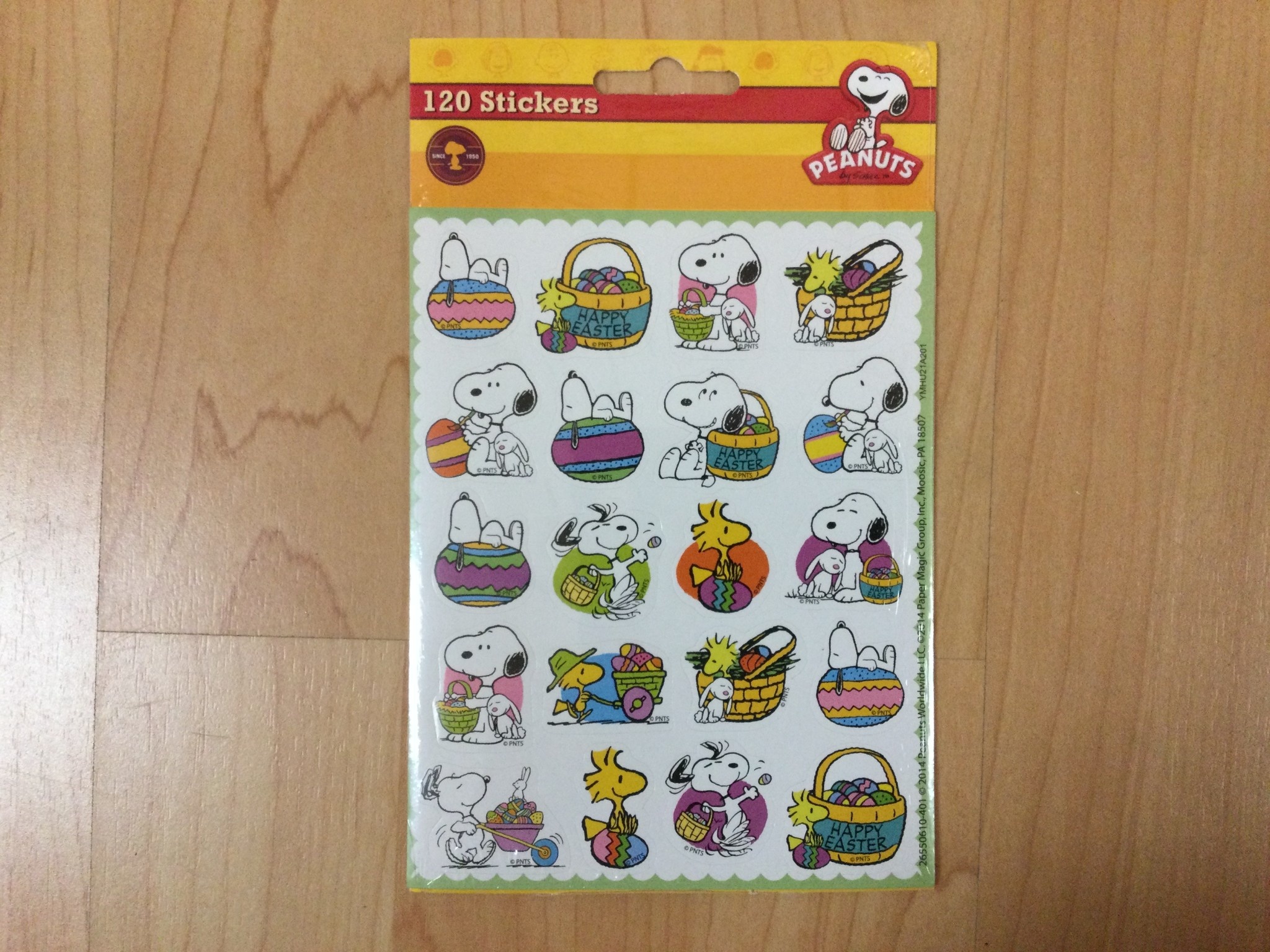 Peanuts Easter Stickers Peanuts Easter Stickers (120) - School Spot