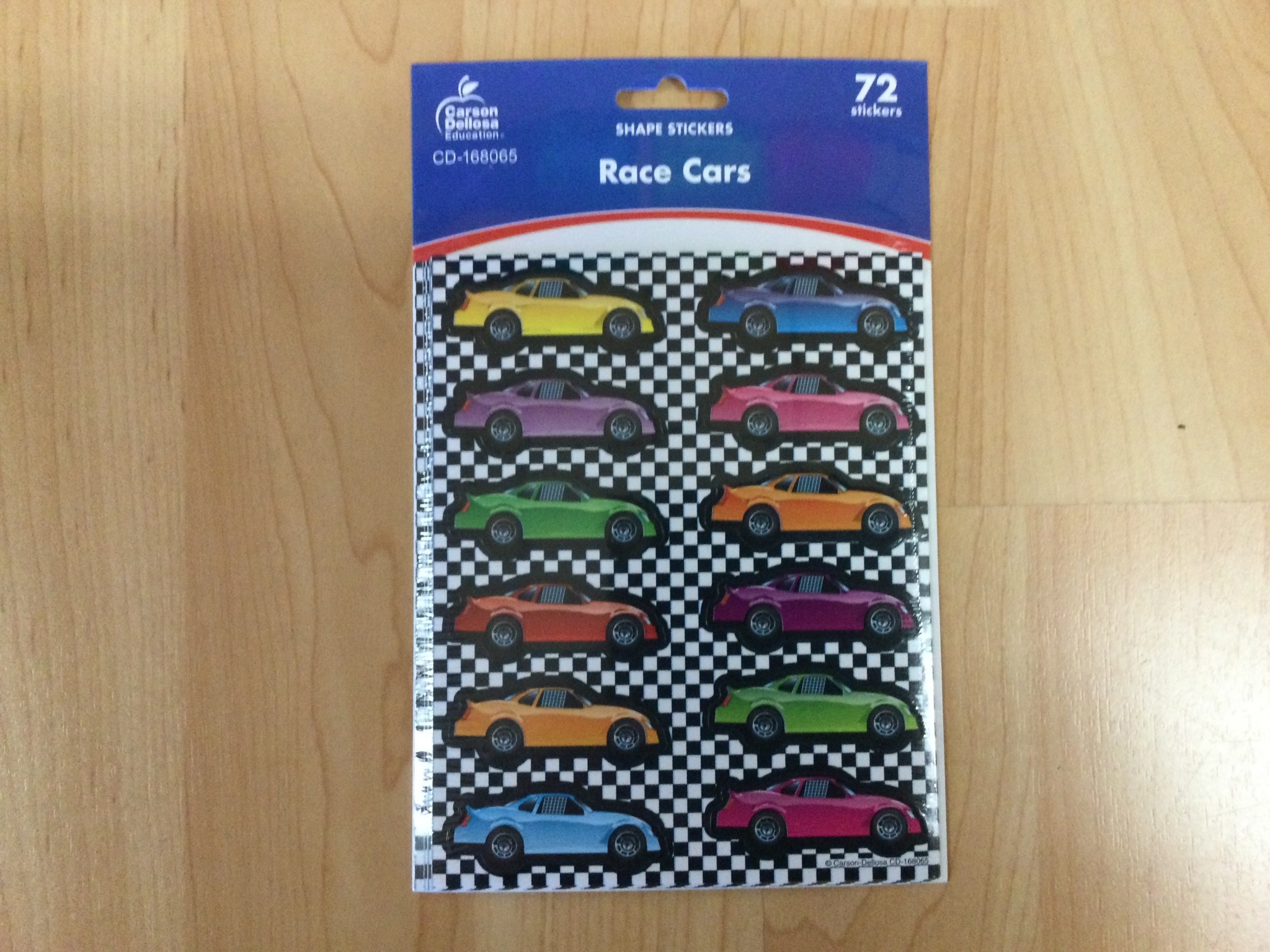 Race Cars Shape Stickers - School Spot