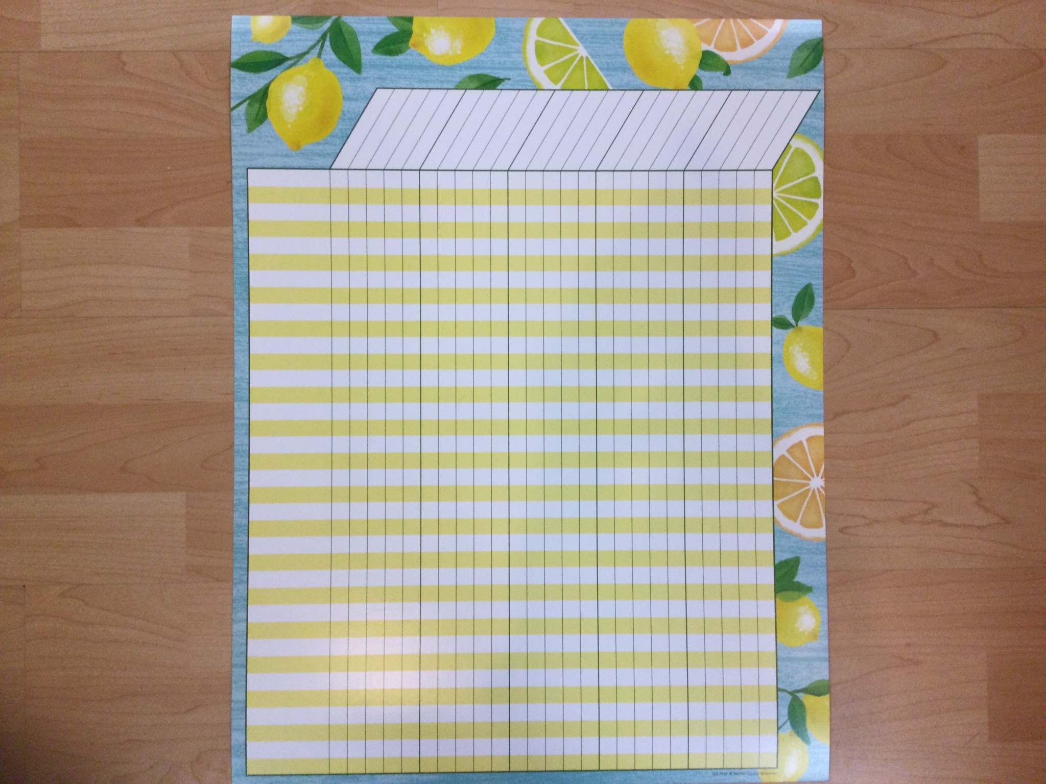 Lemon Zest Incentive Chart Lemon Zest Incentive Chart - School Spot