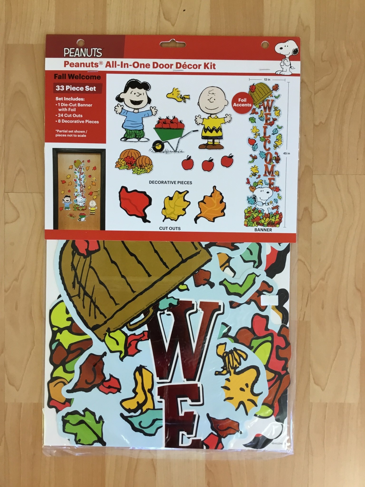 Peanuts Fall Welcome Door Decor - School Spot