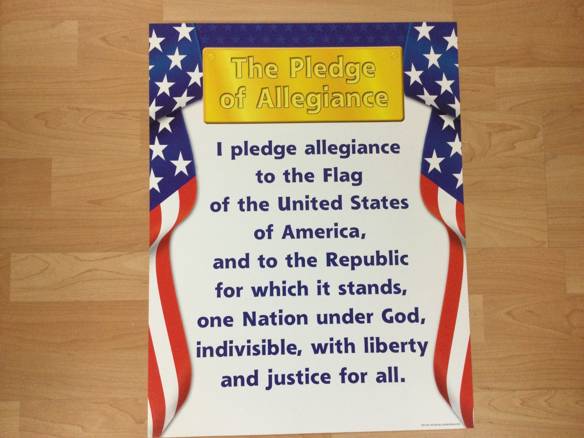 The Pledge of Allegiance Chart The Pledge of Allegiance Chart - School Spot