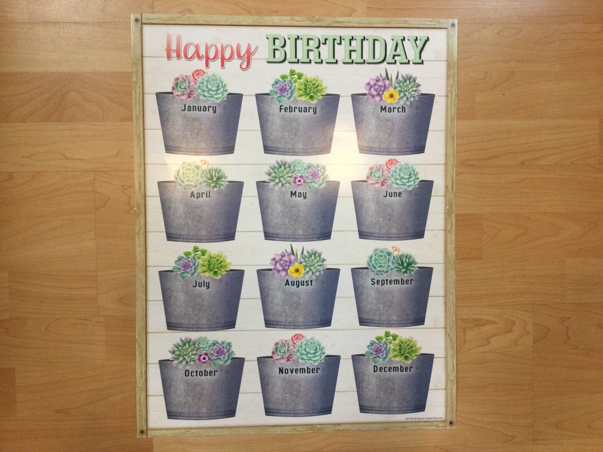 Rustic Bloom Birthday Chart Rustic Bloom Birthday Chart - School Spot