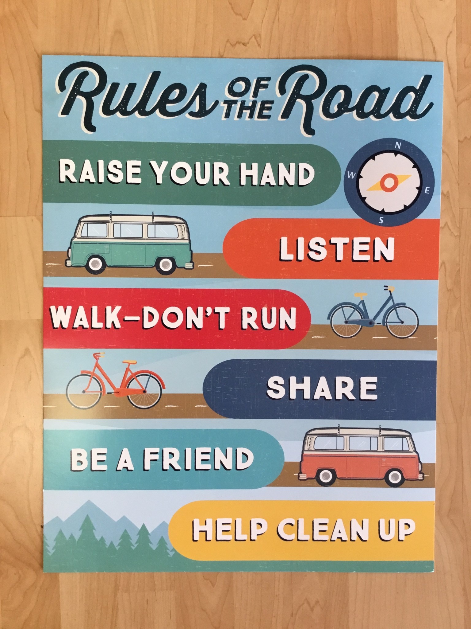 Adventurer Rules of the Road Chart - School Spot