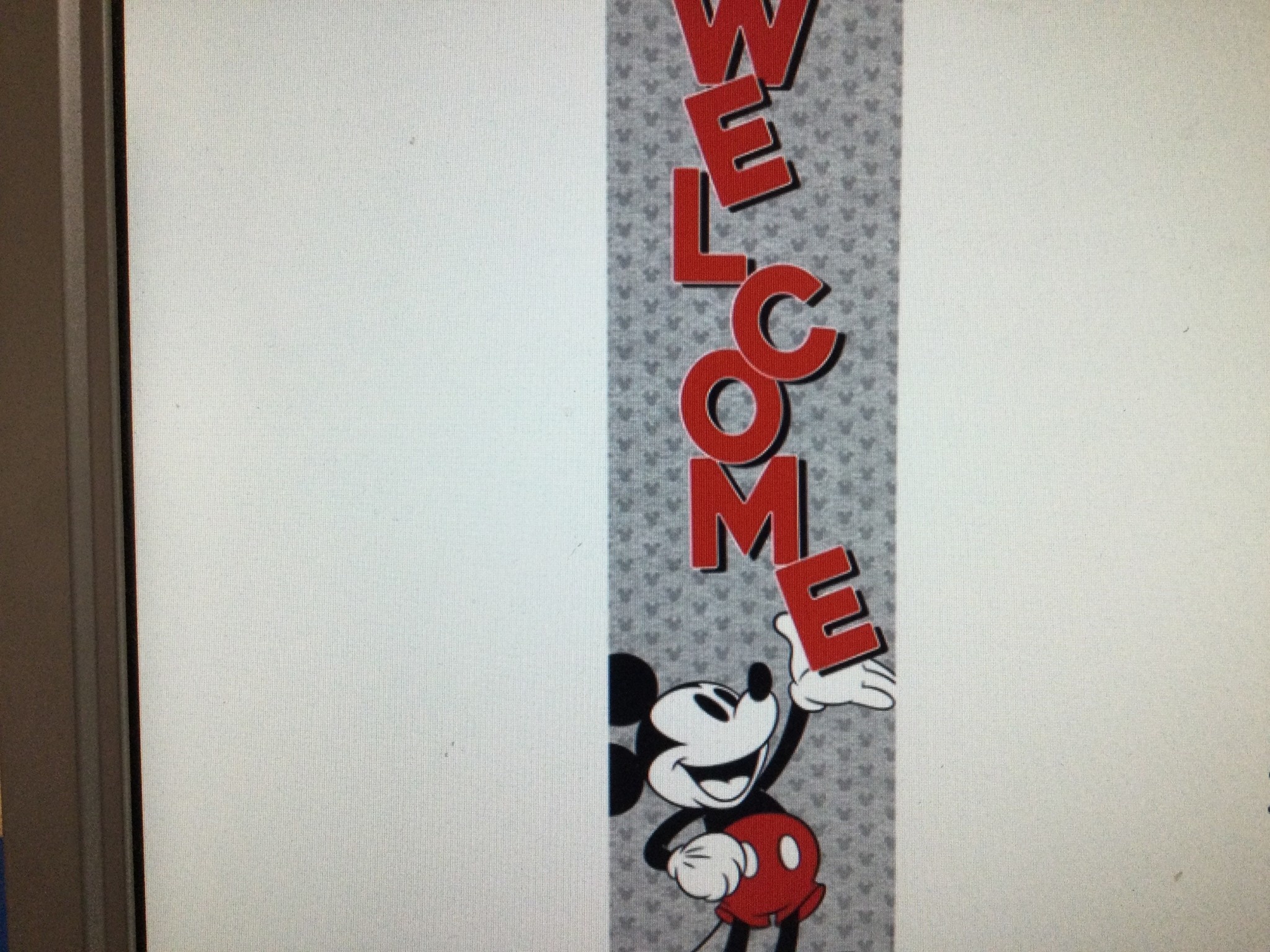 Throwback Mickey Mouse Welcome Banner - School Spot