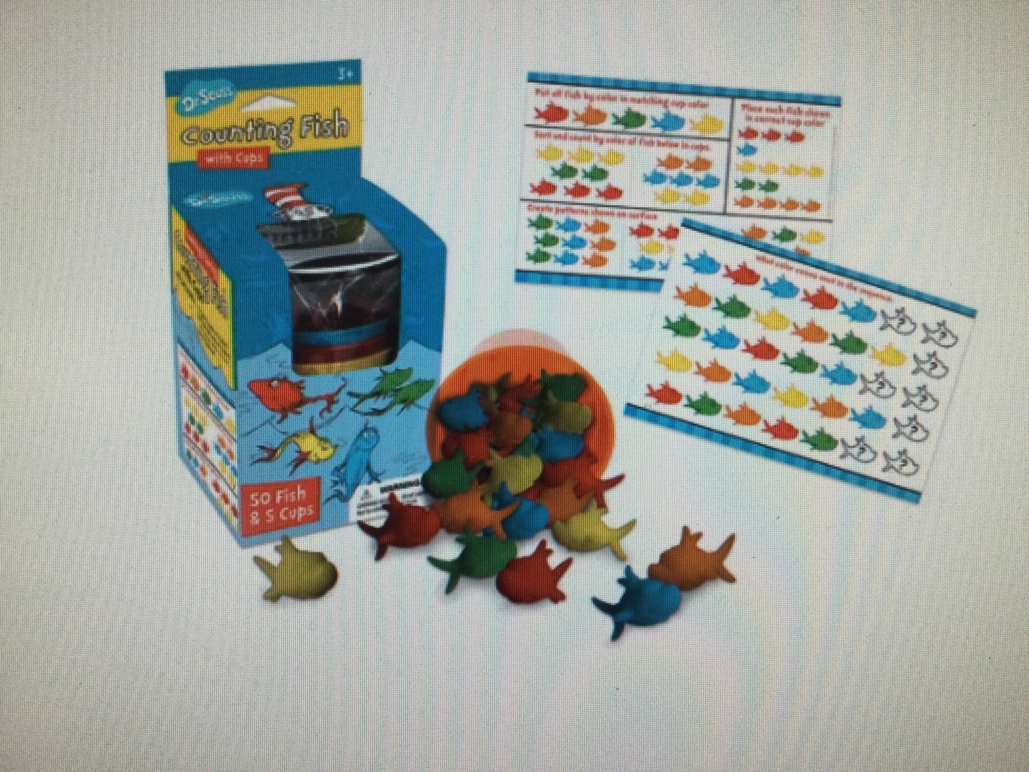Dr. Seuss 50 Counting Fish w/Cups - School Spot