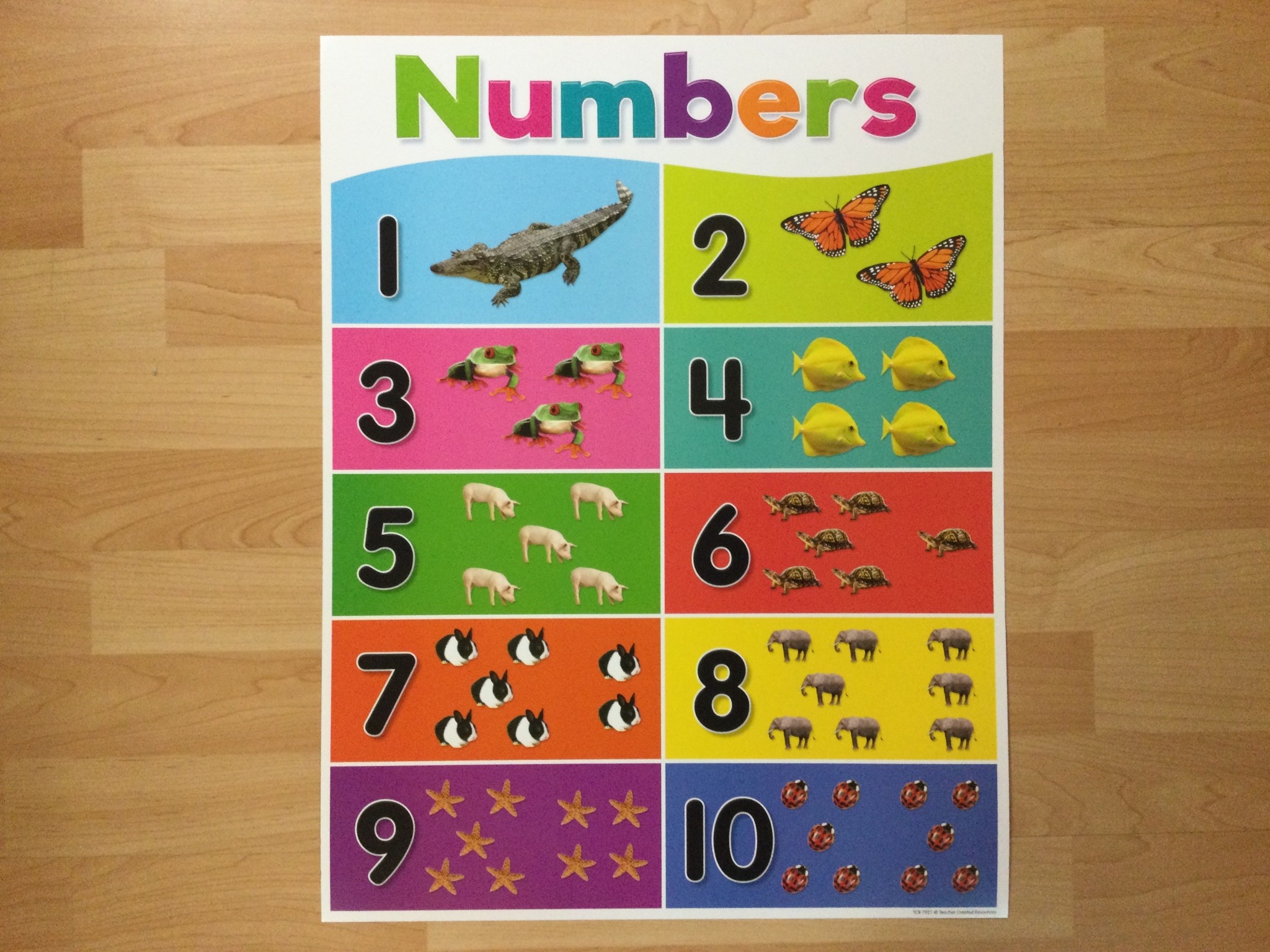 Number Chart with Animals Number Chart with Animals - School Spot