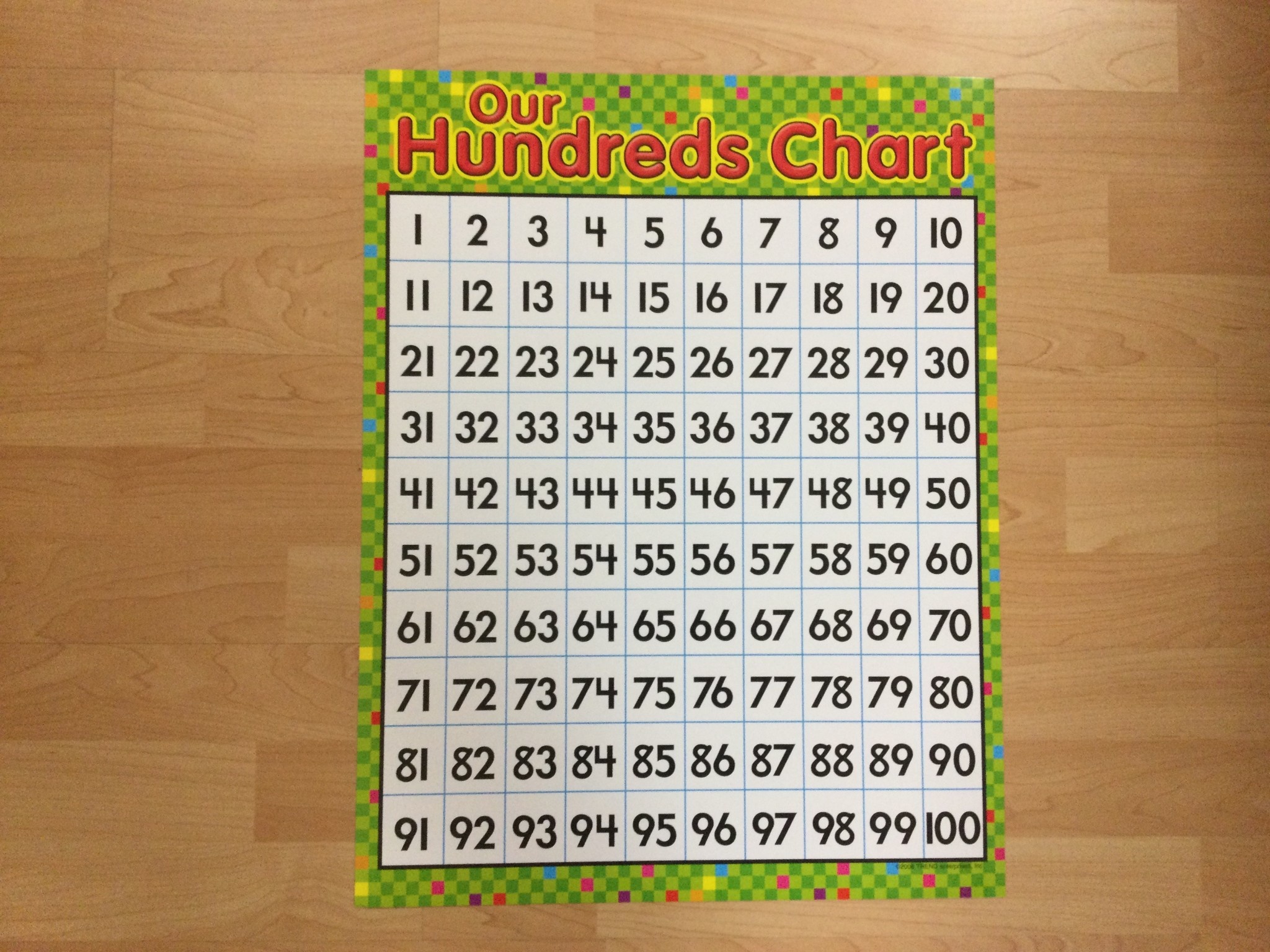 Our Hundreds Chart Our Hundreds Chart - School Spot