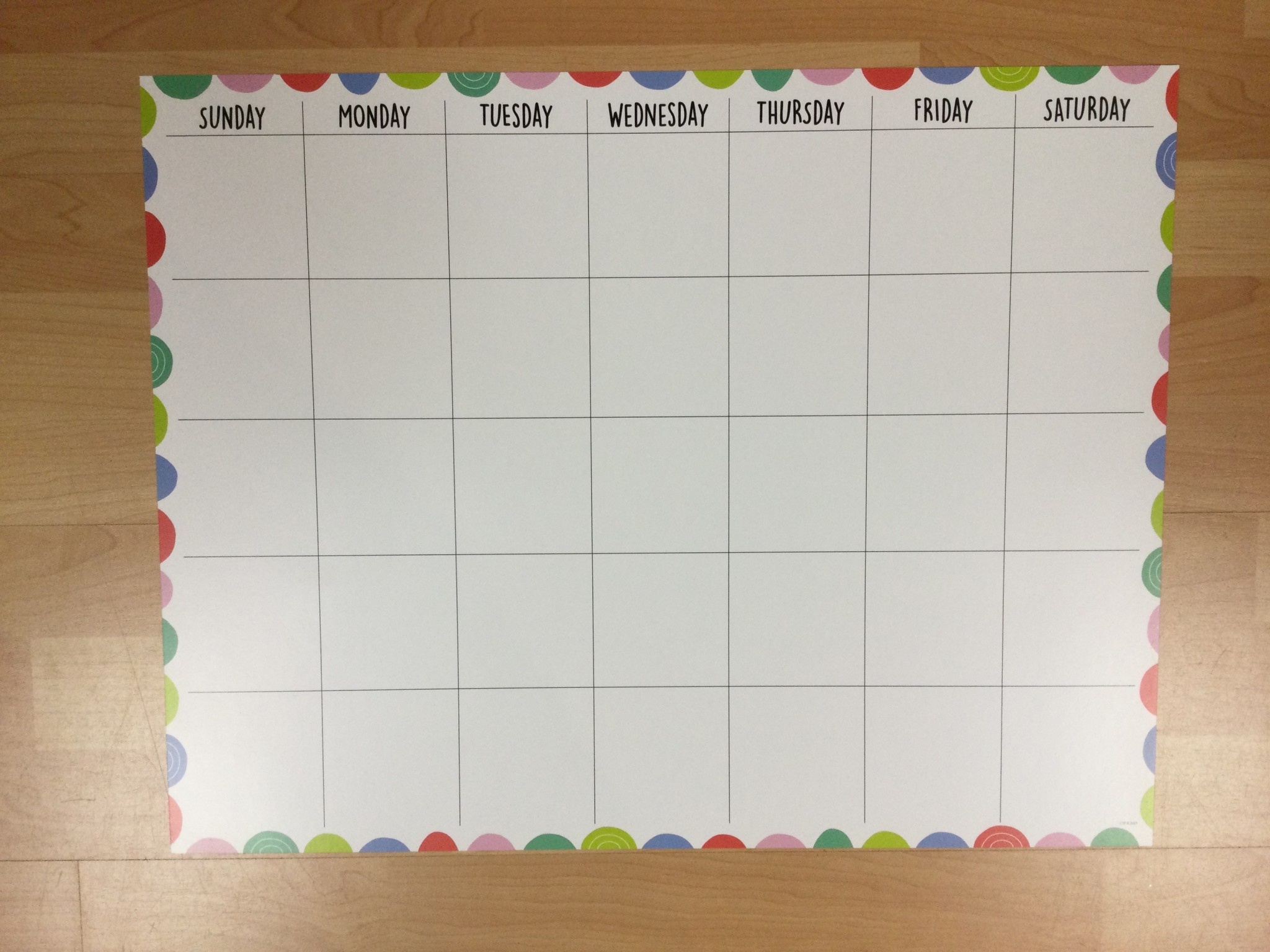 Rainbow Doodles Calender Chart Rainbow Doodles Calender Chart - School Spot