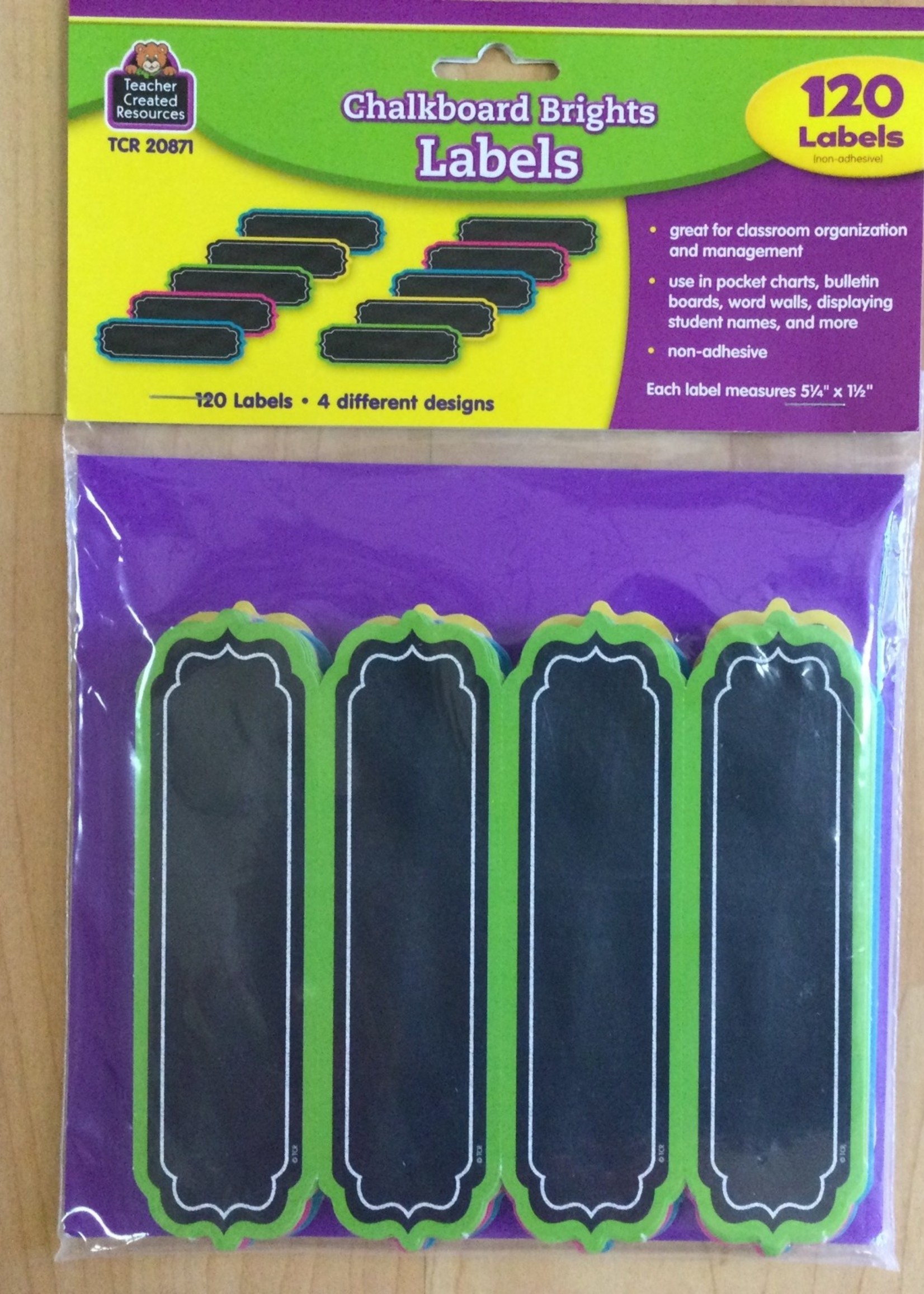 Chalkboard Brights Labels Chalkboard Brights Labels - School Spot