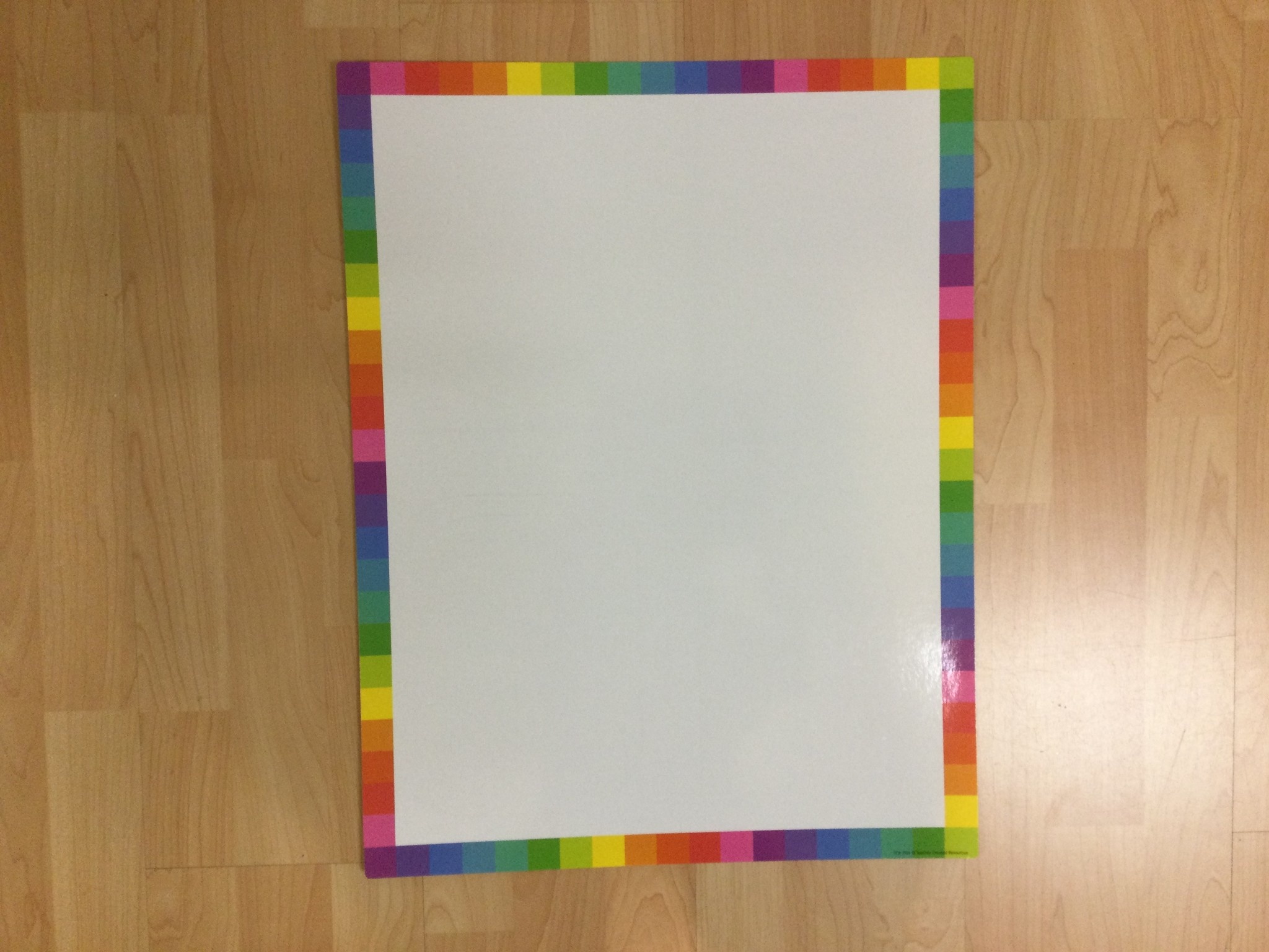 Colorful Blank Chart Rainbow Trim Blank Chart - School Spot