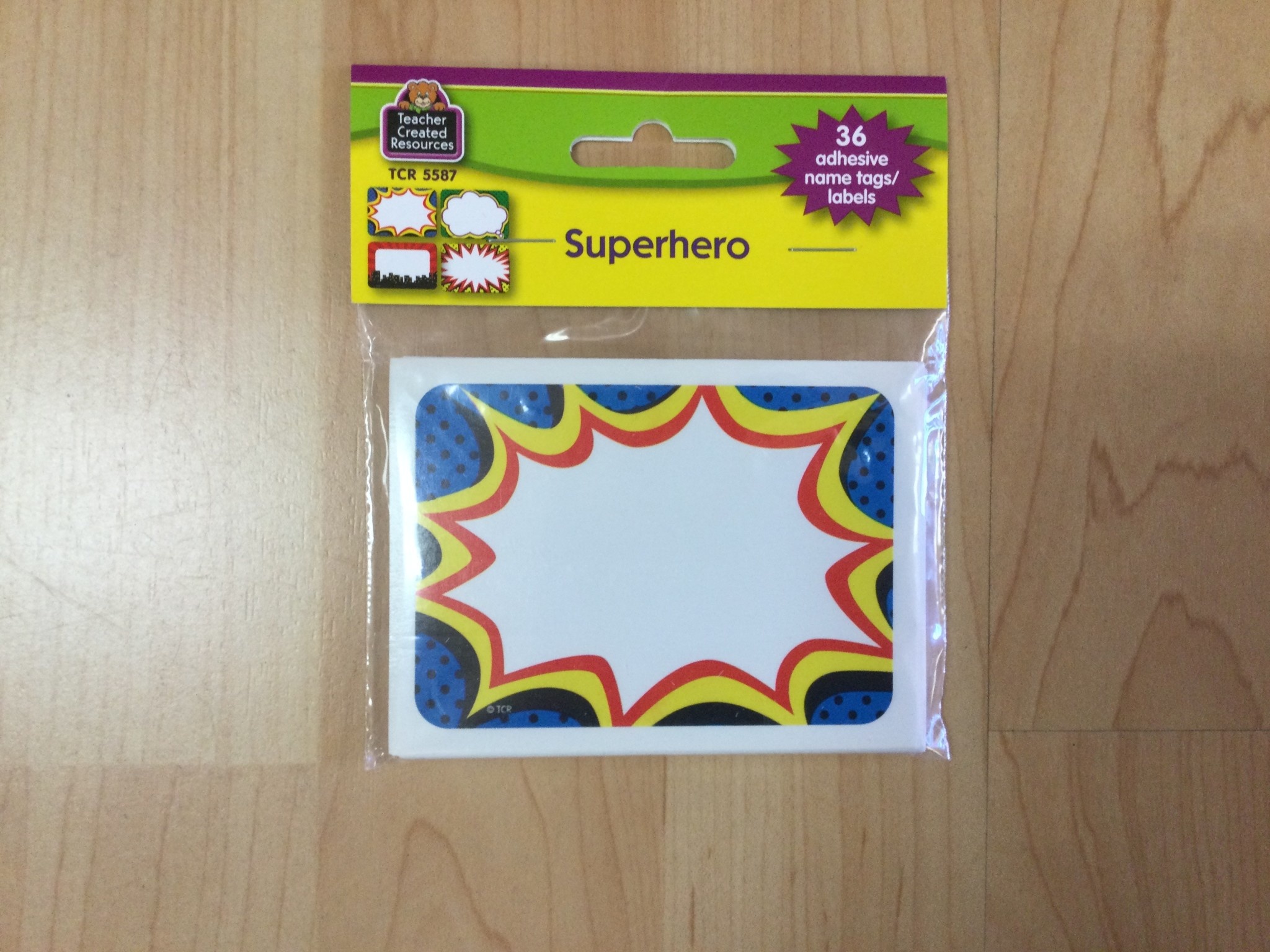 Superhero Name Tags Superhero Name Tags 36pk - School Spot