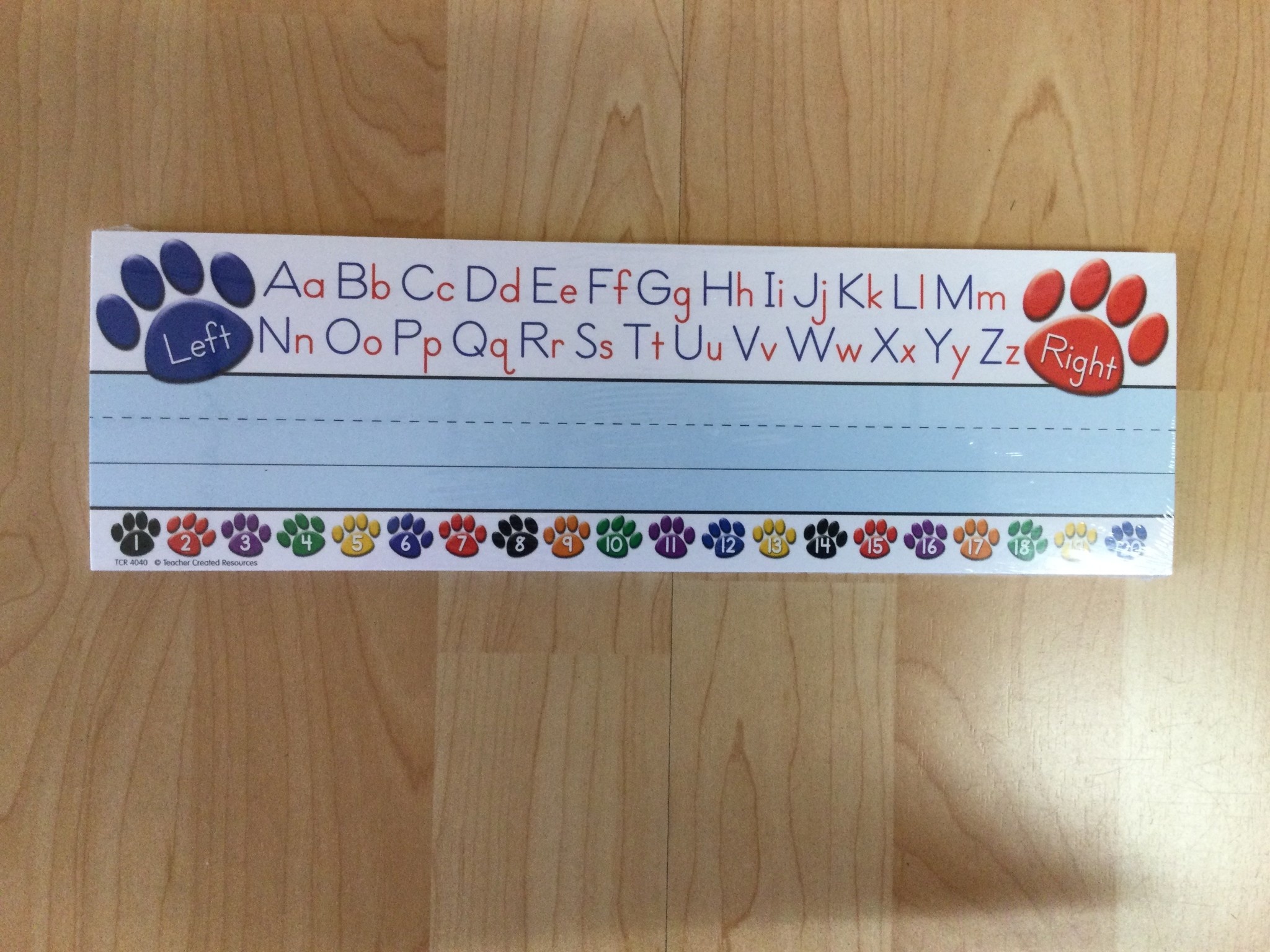 Paw Prints Alphabet Nameplates Paw Prints Alphabet Nameplates - School Spot