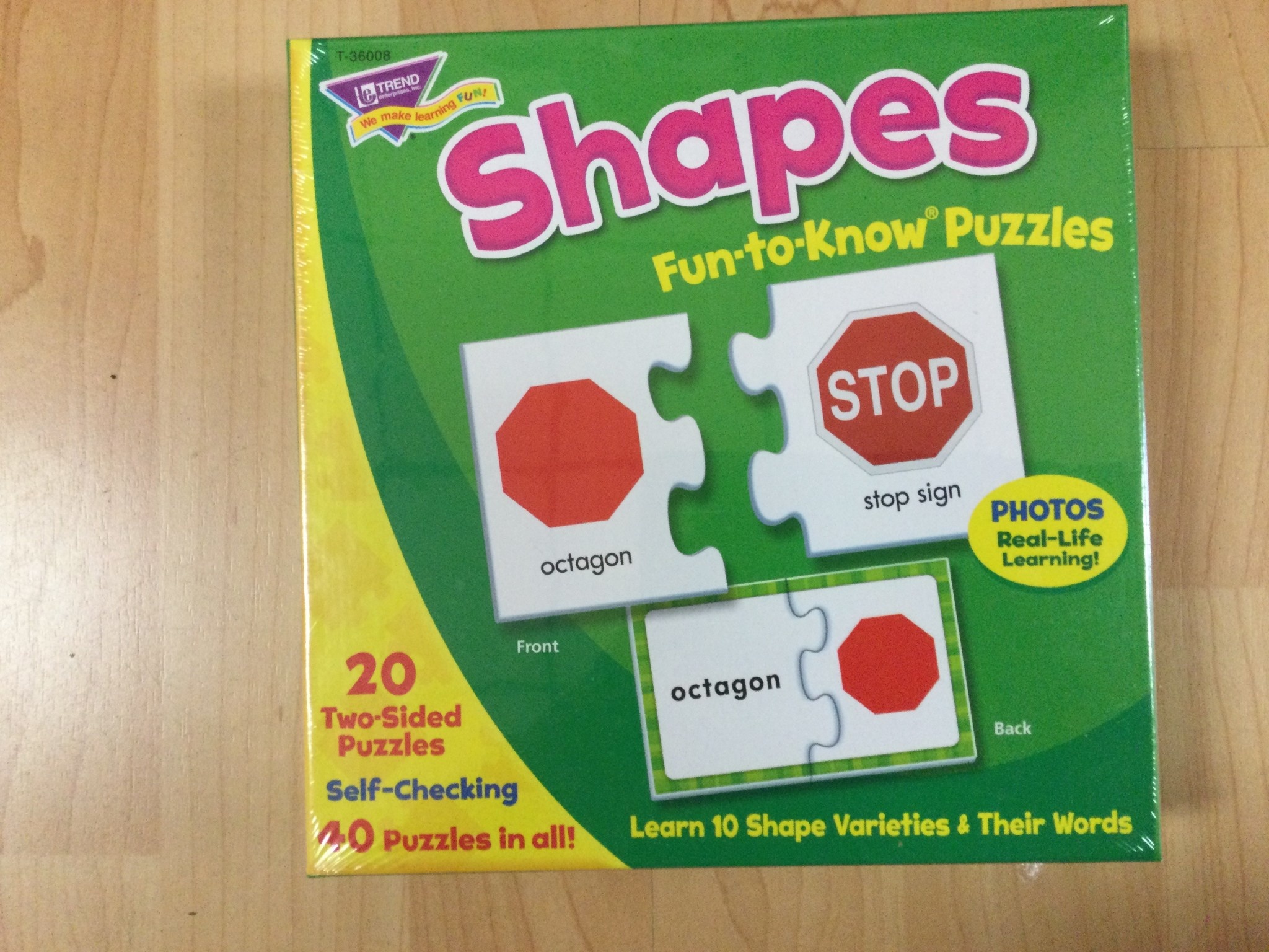 Shapes Fun-to-Know Puzzles 40pc - School Spot