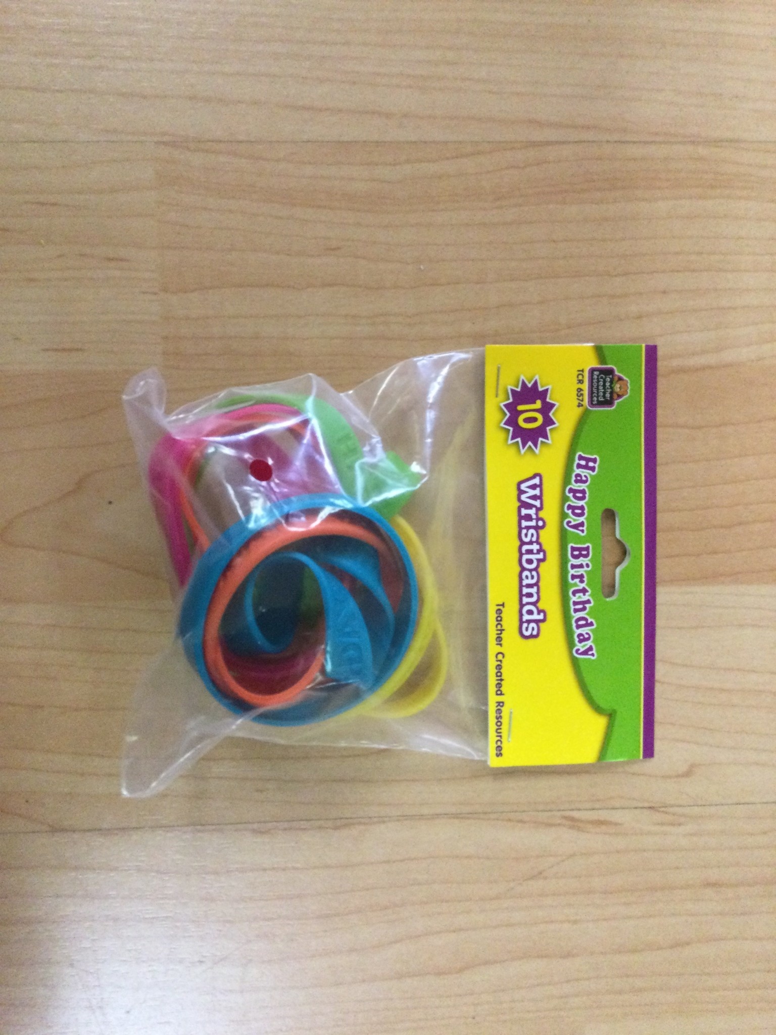 Happy Birthday Wristbands Happy Birthday Wristbands 10pk - School Spot