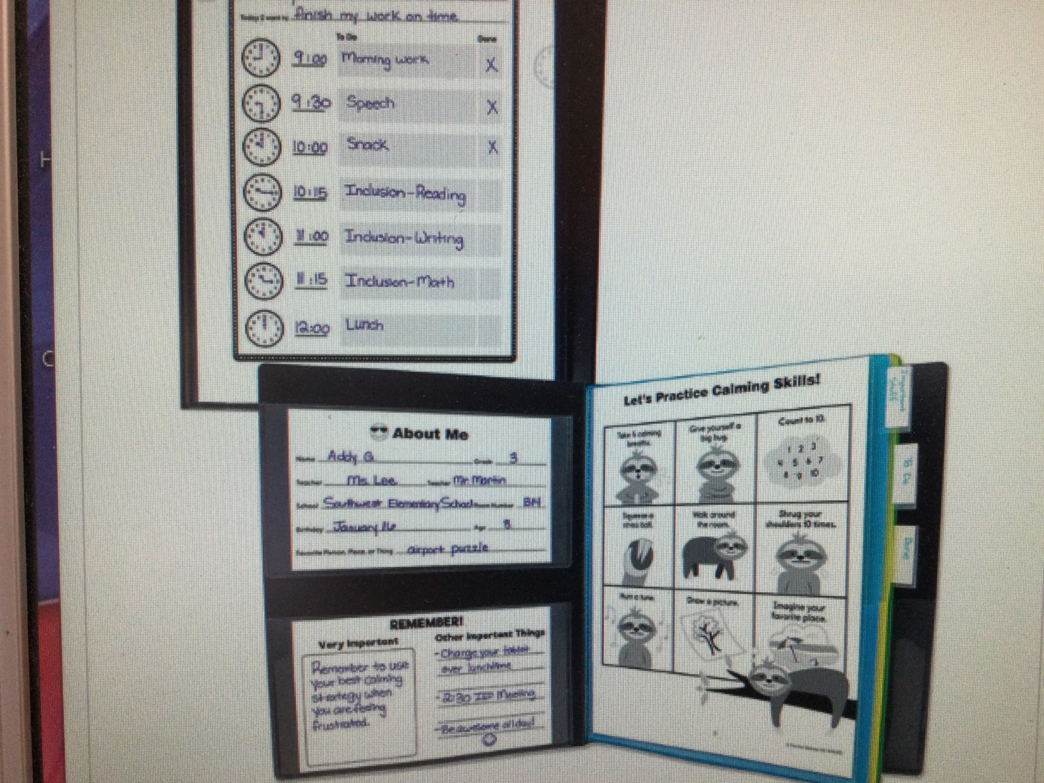 Communication Folder - School Spot