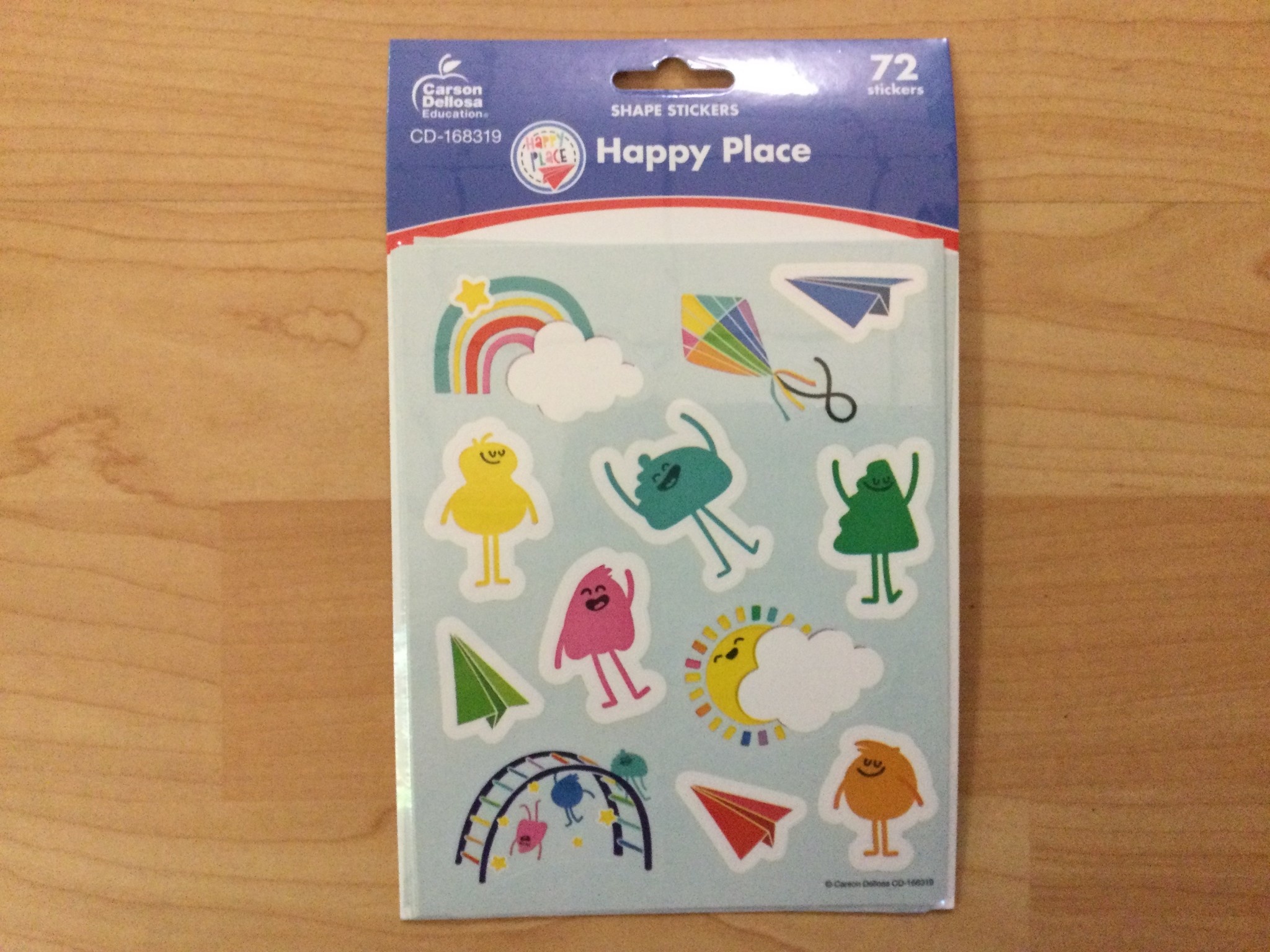 Happy Place Shape Stickers - School Spot