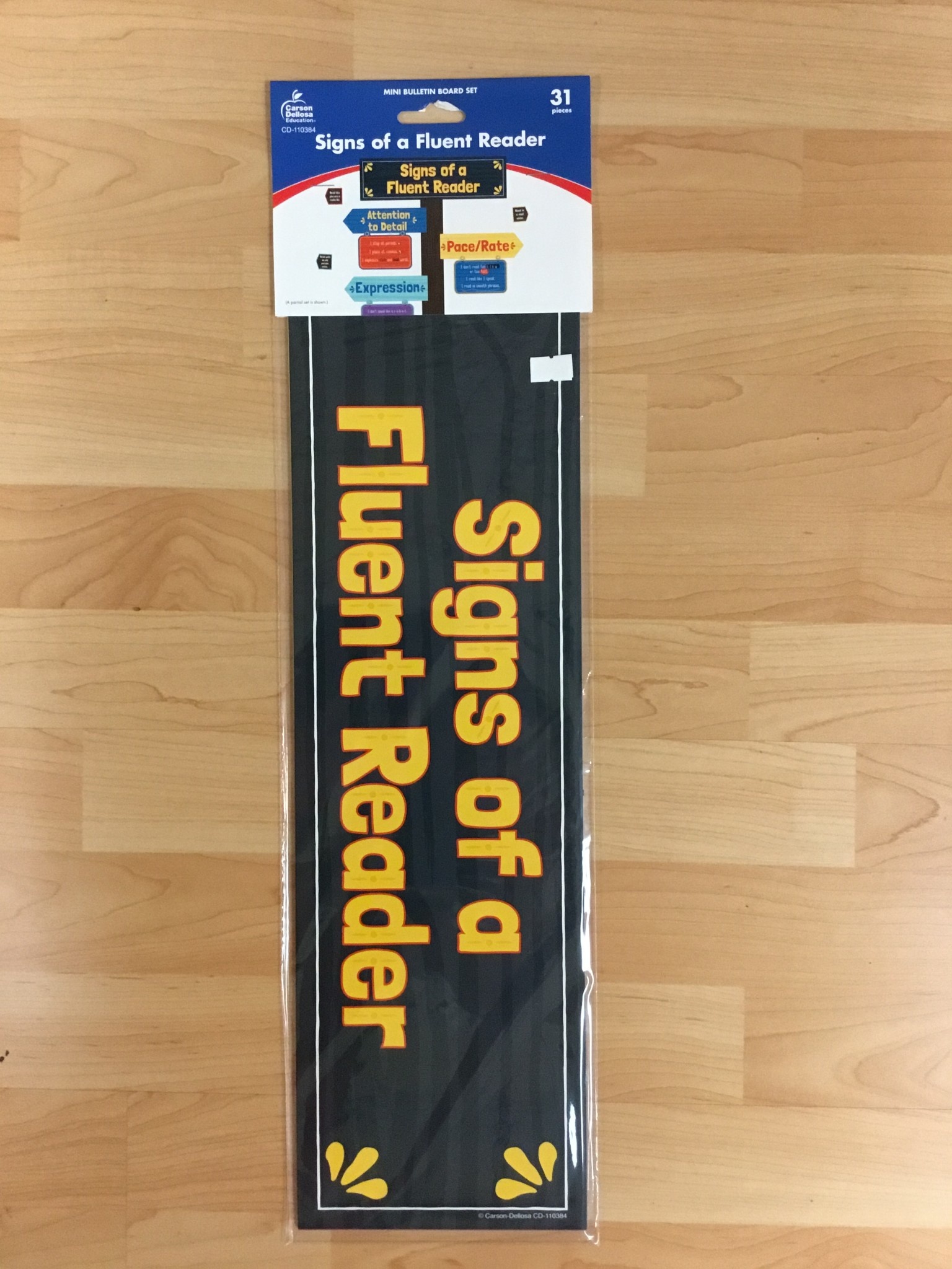 Signs of a Fluent Reader Mini Bulletin Board - School Spot