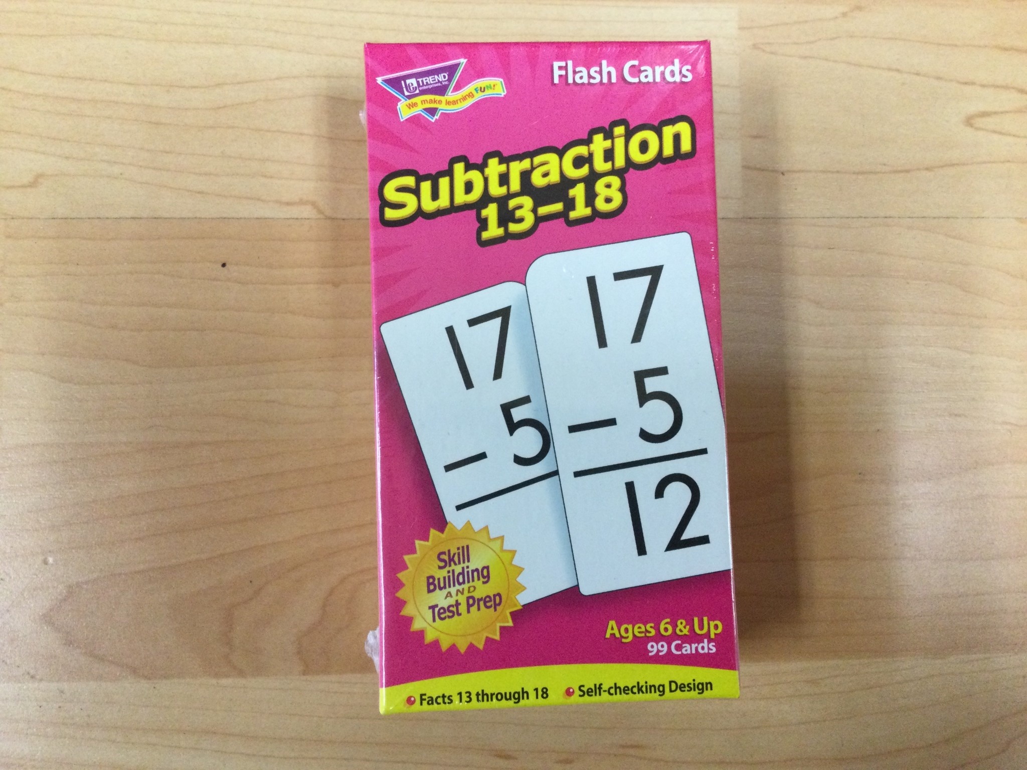 Subtraction 13-18 Flash Cards 99 cards - School Spot