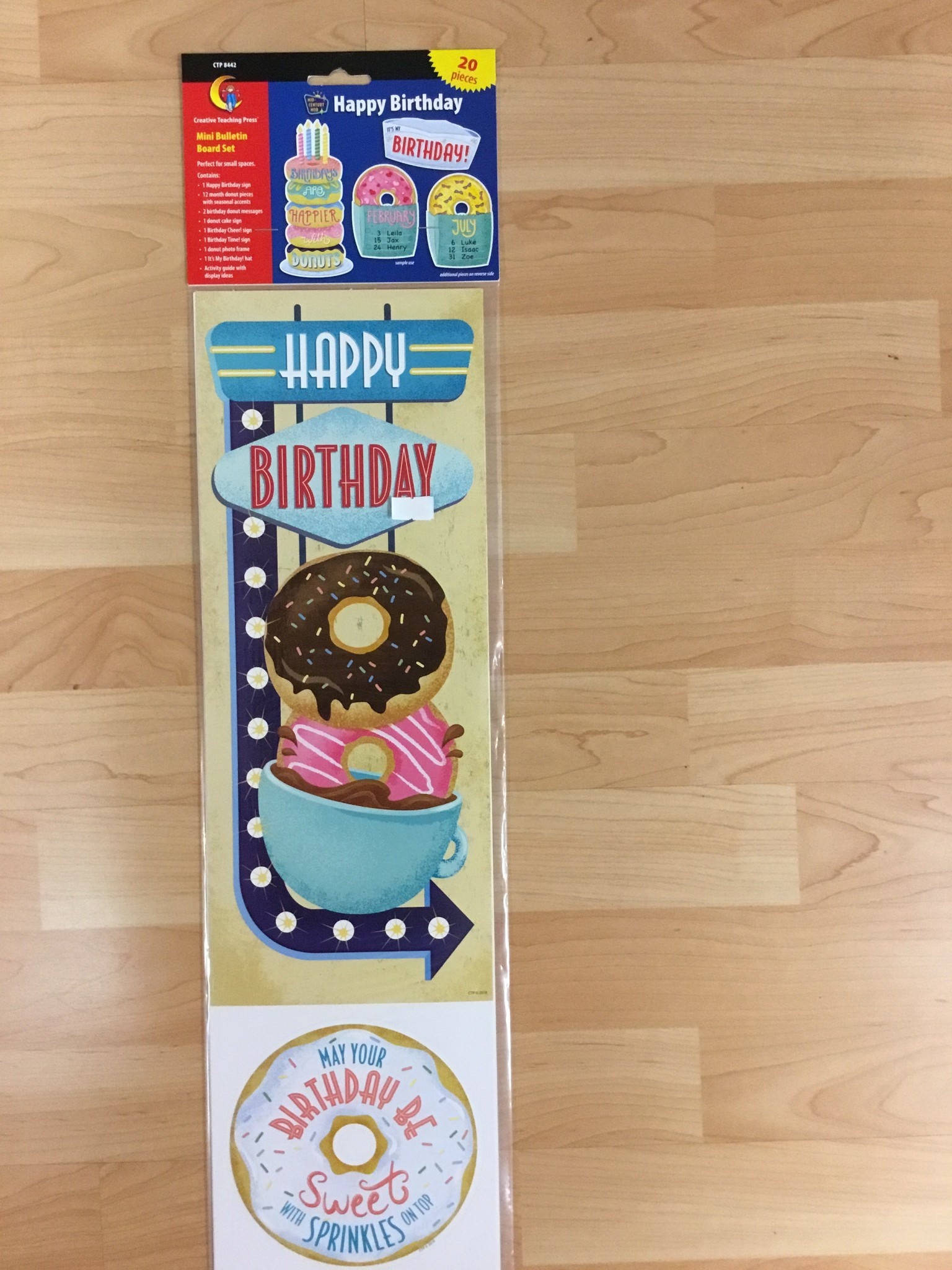 Mid Century Mod Happy Birthday Mini Bulletin Board - School Spot