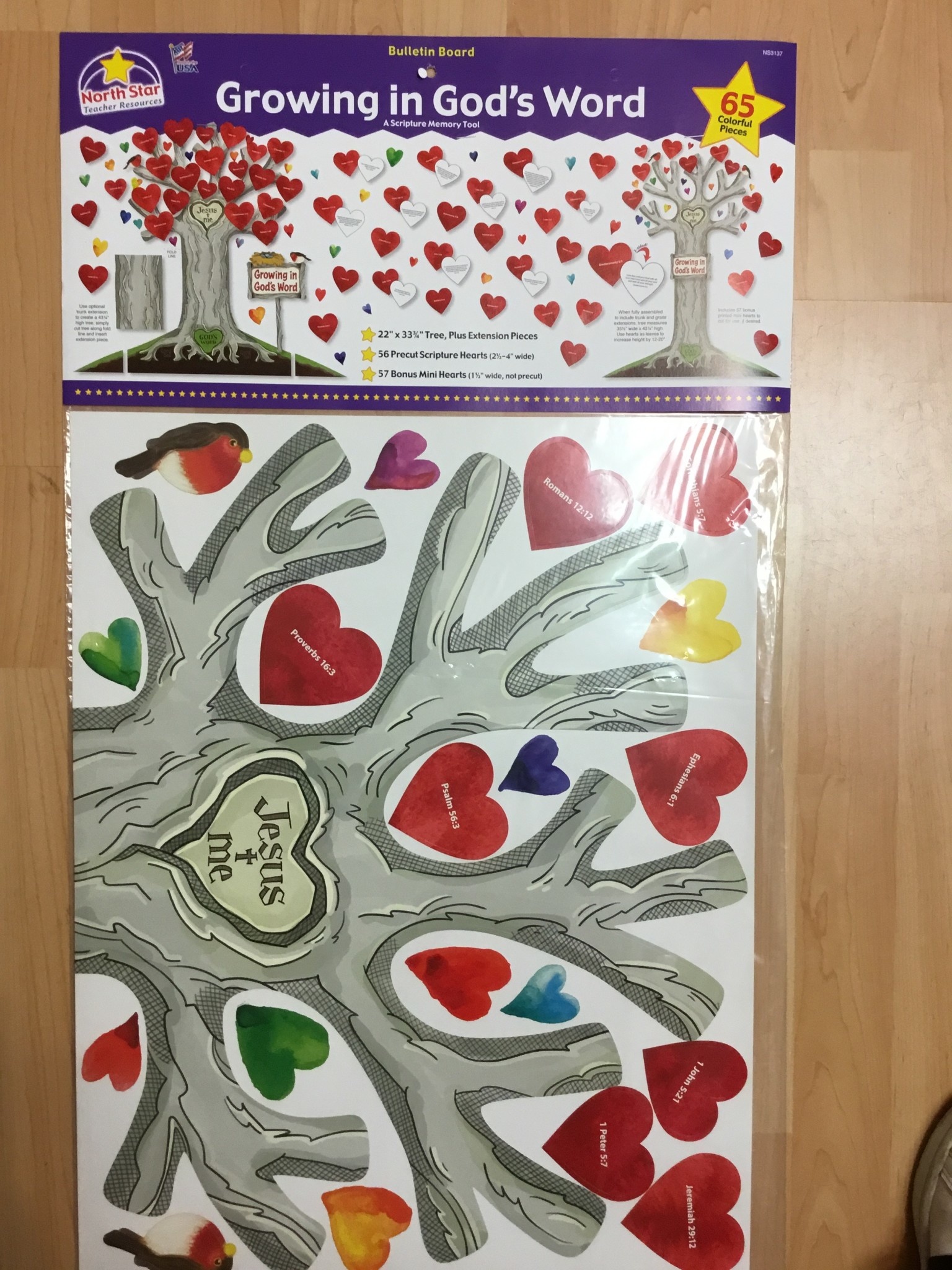 Growing in God's Word Scripture Tree Bulletin Board - School Spot