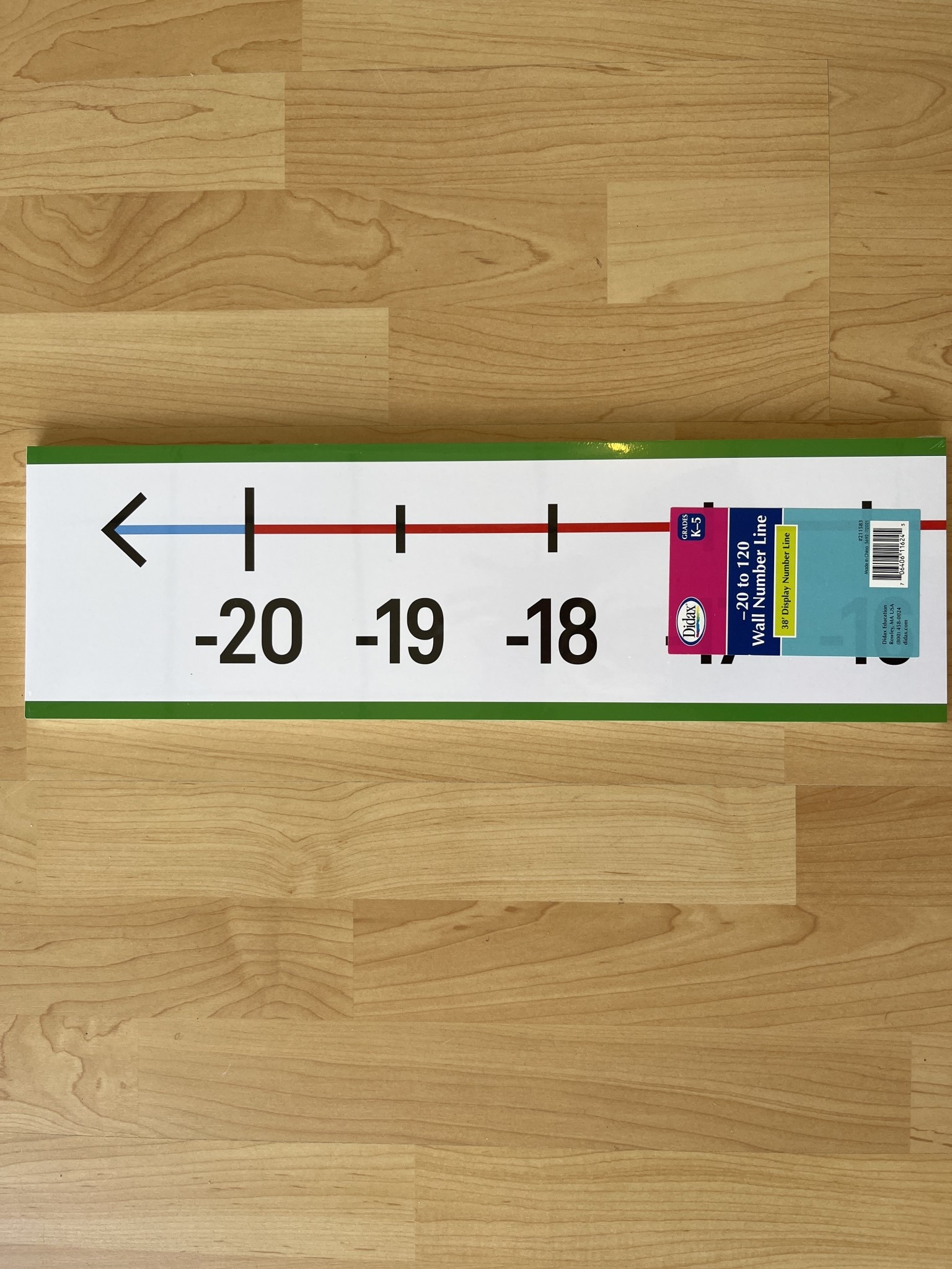 -20 - 120 Wall Number Line - School Spot