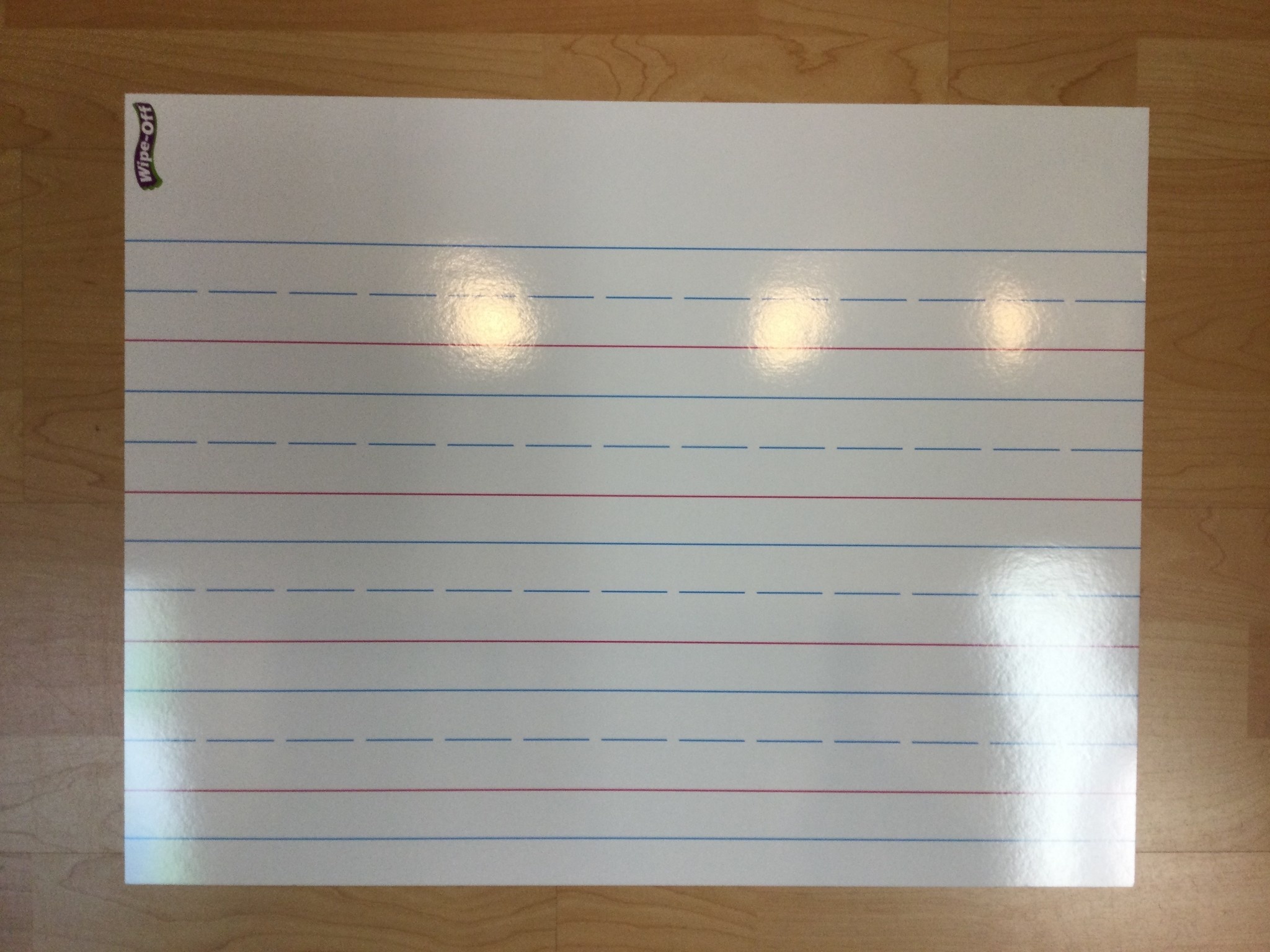 Handwriting Paper Wipe-Off Chart - School Spot