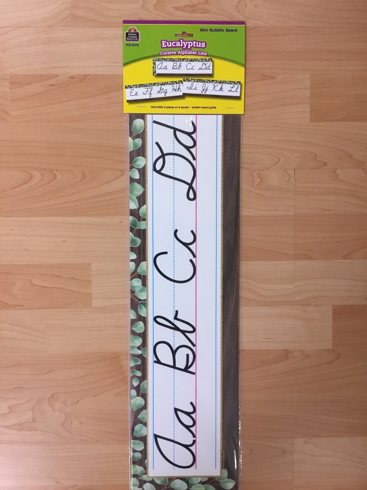 Eucalyptus Cursive Alphabet Line - School Spot