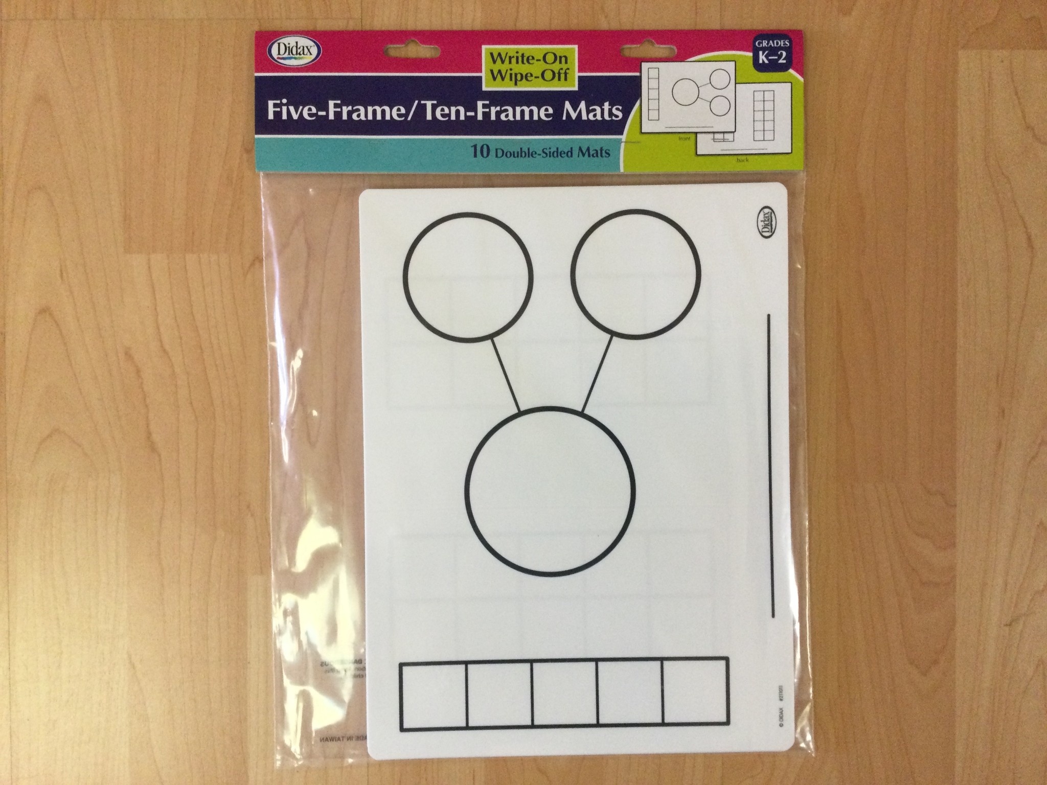 Five-Frame/Ten-Frame Mats 10 pk - School Spot