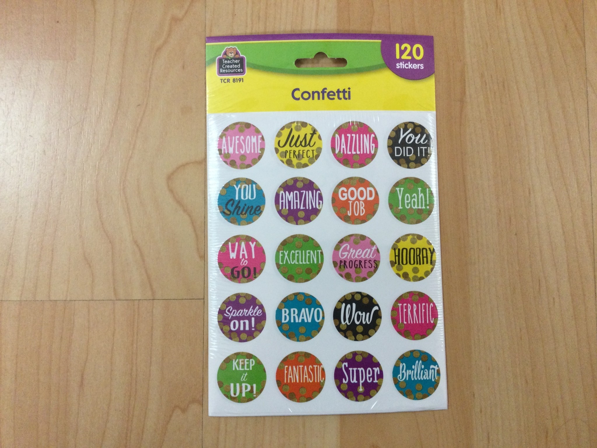 Confetti Good Job Stickers - School Spot