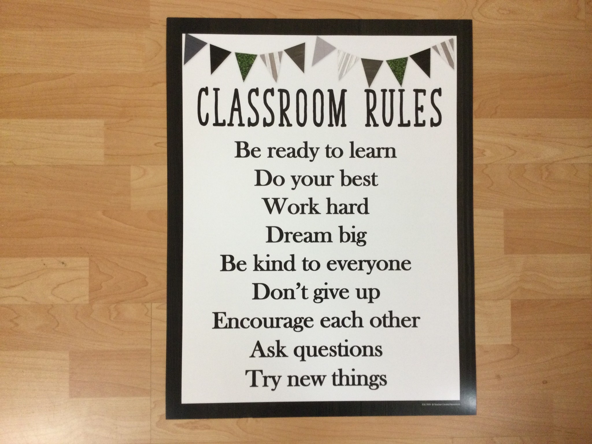 Modern Farmhouse Classroom Rules Chart - School Spot