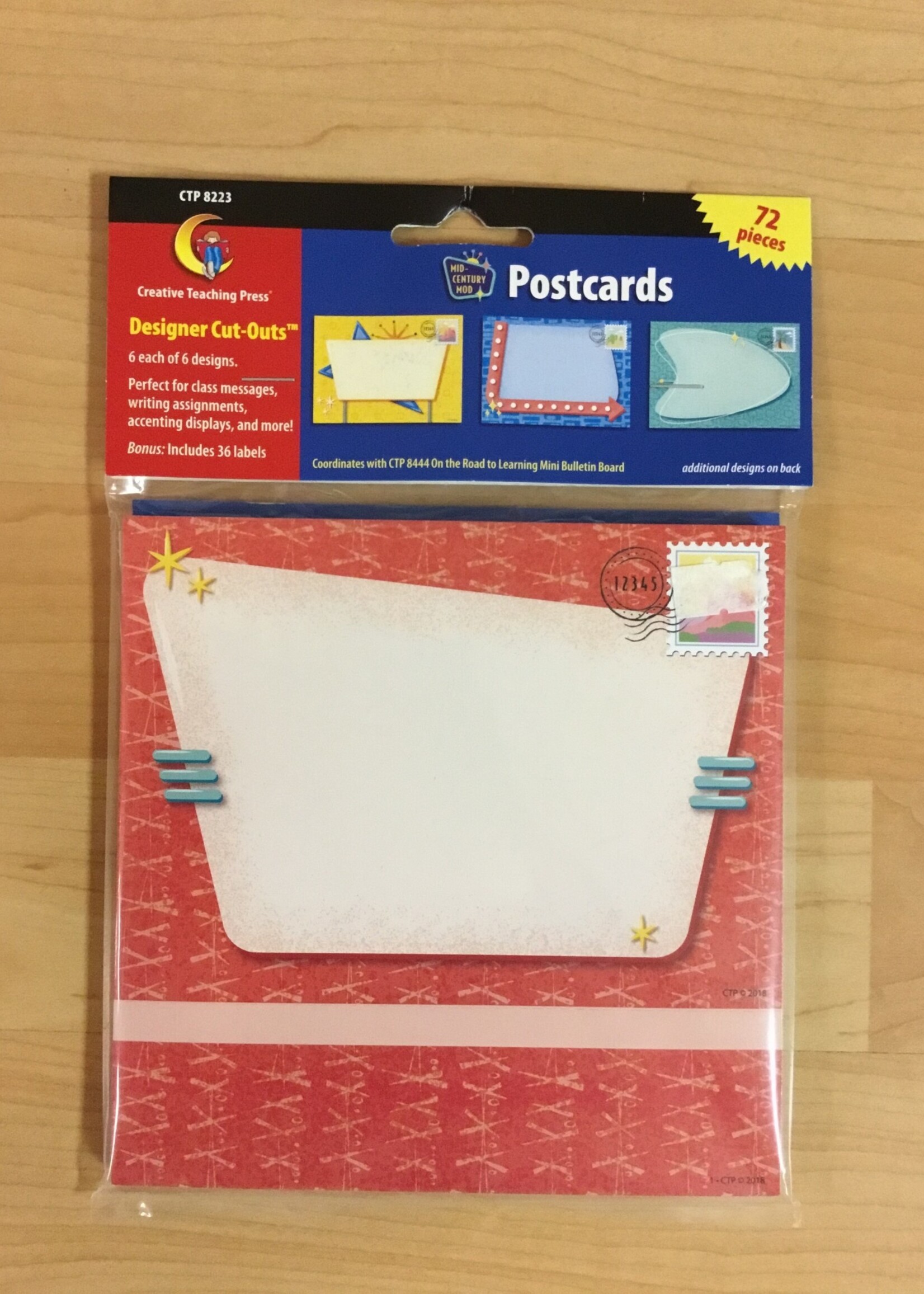 Mid-Century Mod Postcard Cutout - School Spot