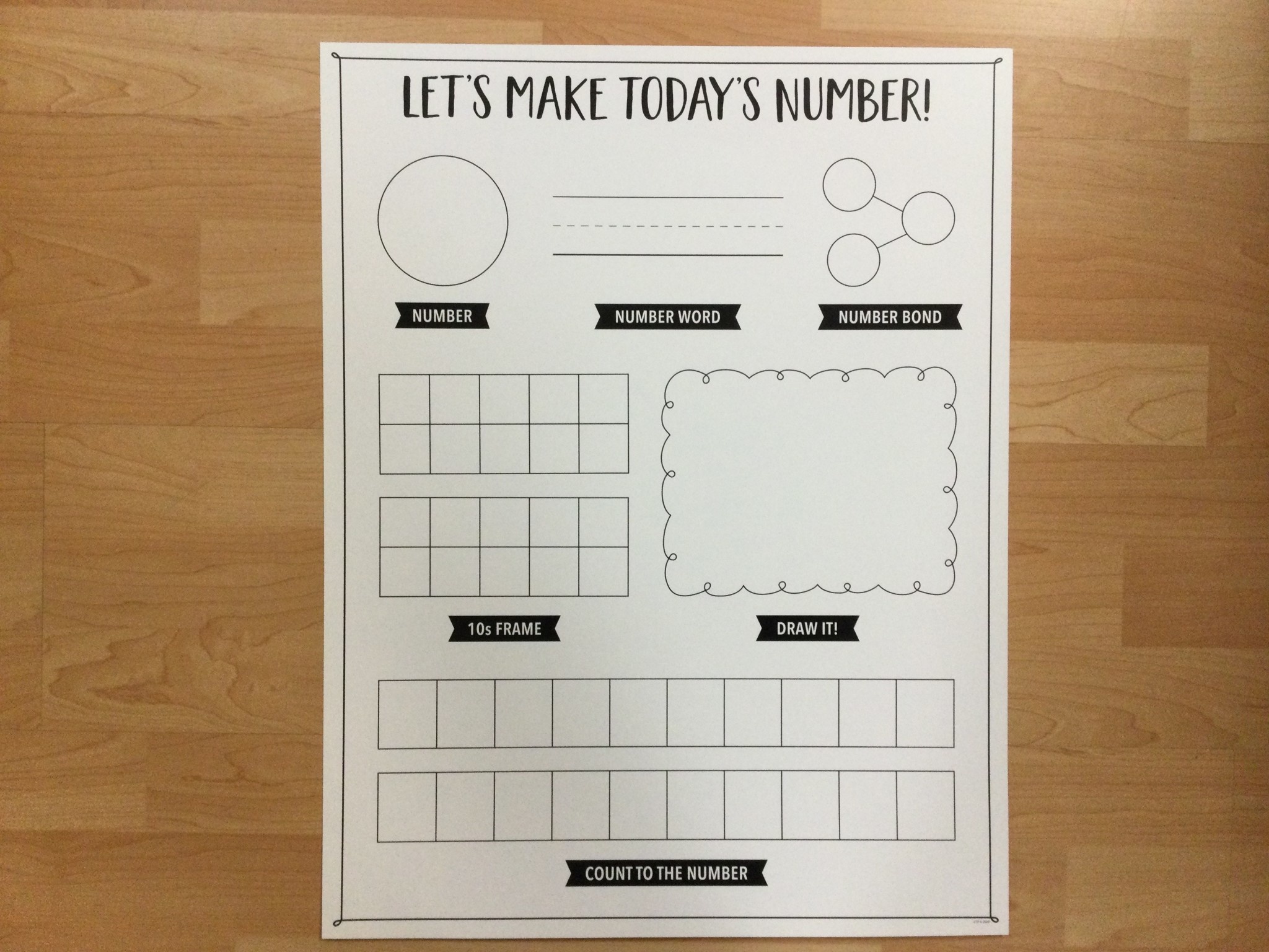 Let's Make Today's Number Chart - School Spot