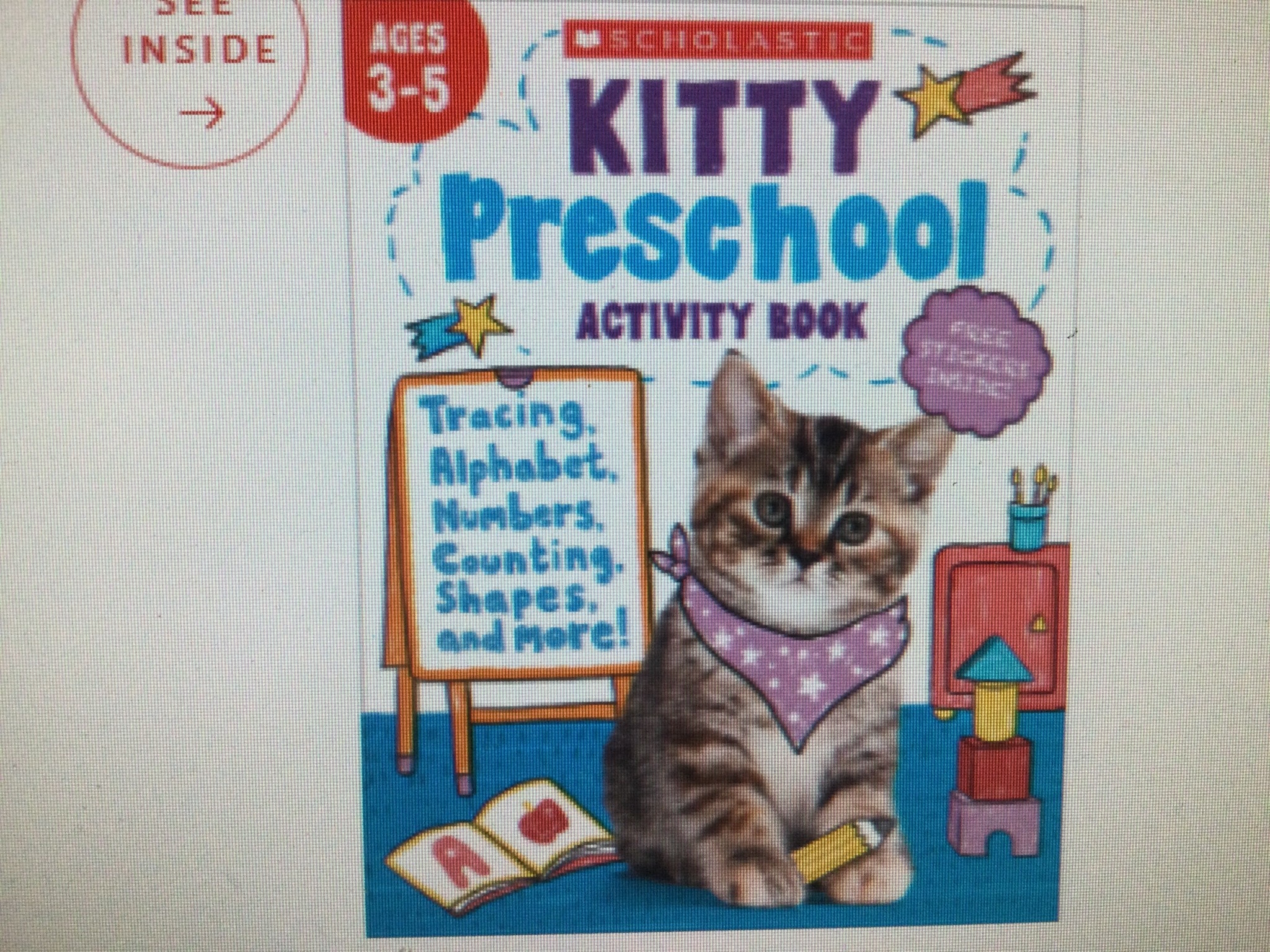 Kitty Preschool Activity Book - School Spot