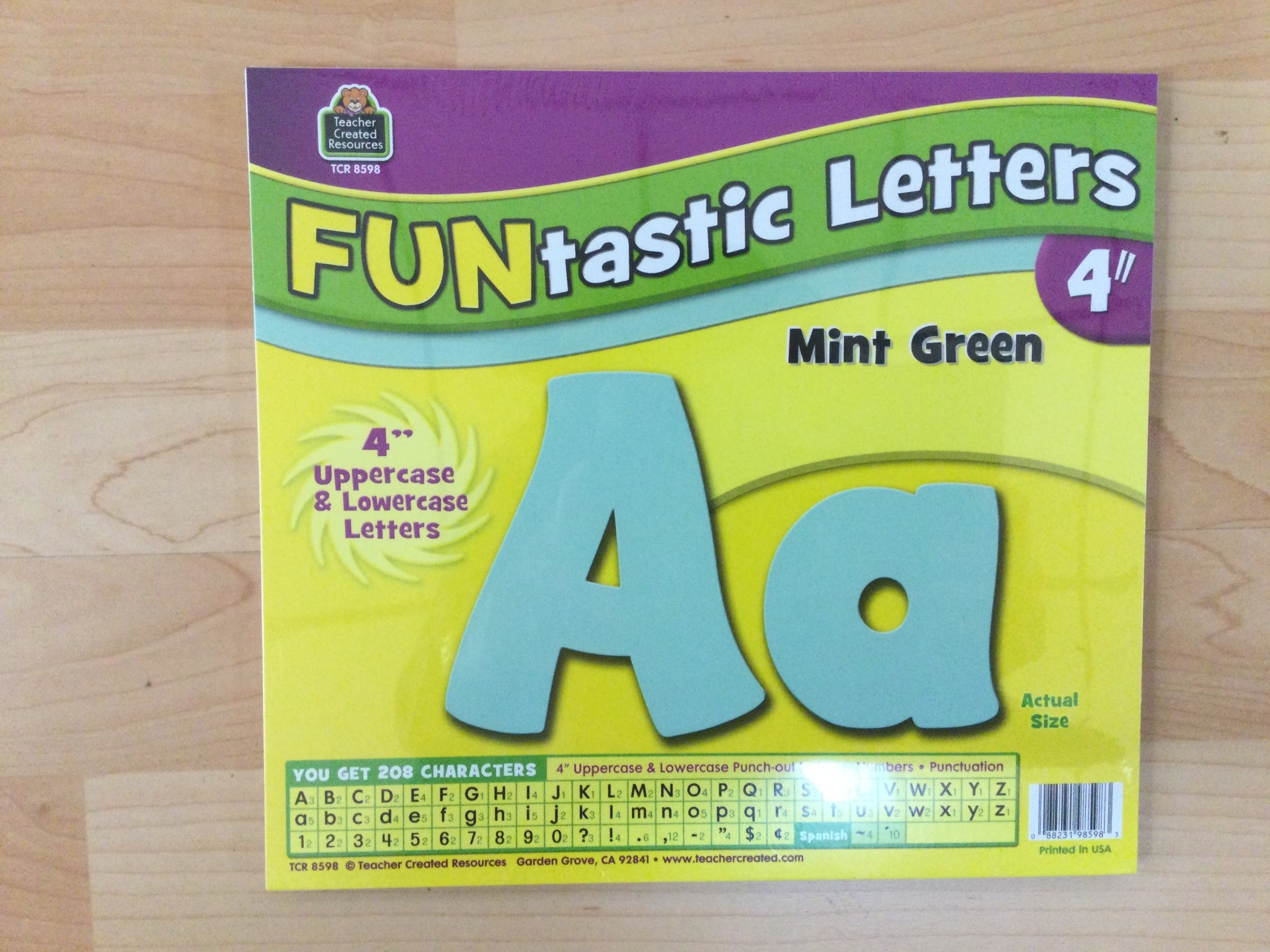 Mint Green 4" Funtastic Letters - School Spot