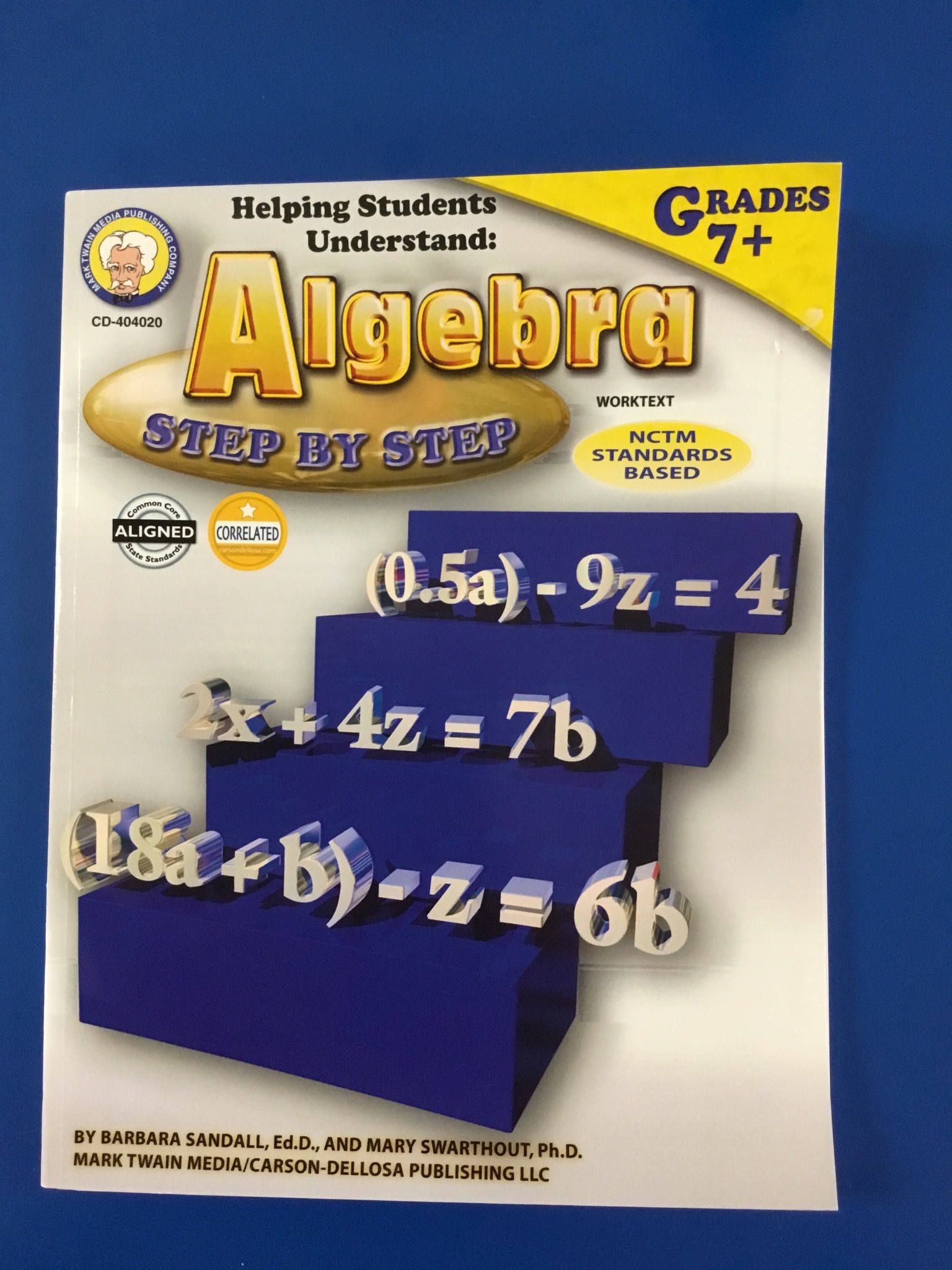 Algebra Step By Step Book - School Spot