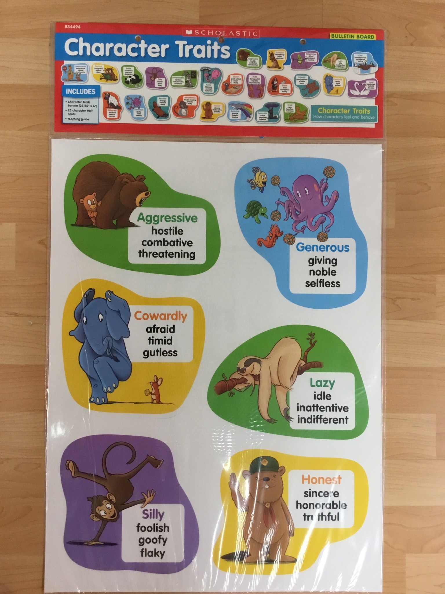 Bulletin Board Sets Character Traits Bulletin Board Set - Classroom ...