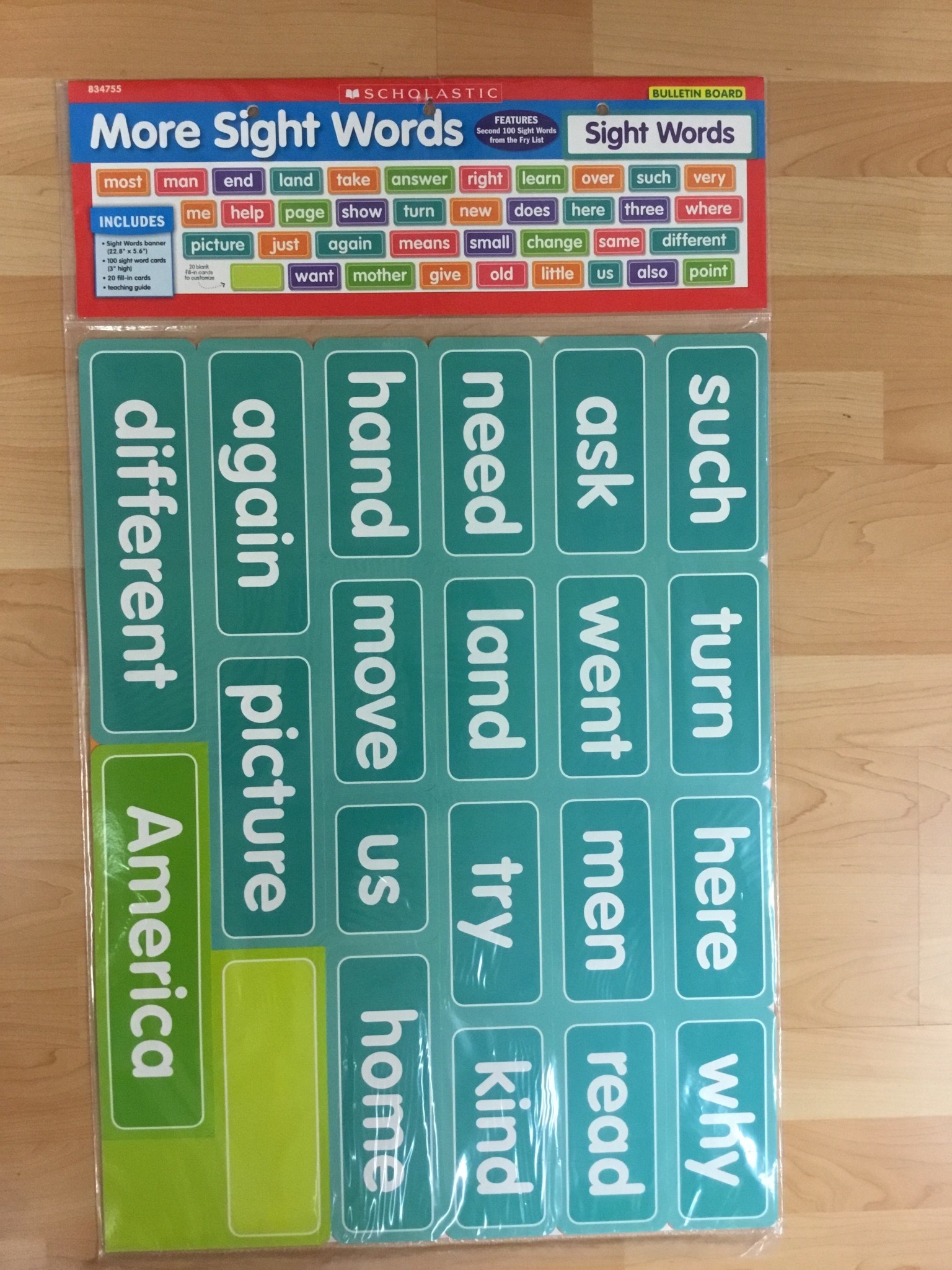 More Sight Words Bulletin Board - School Spot