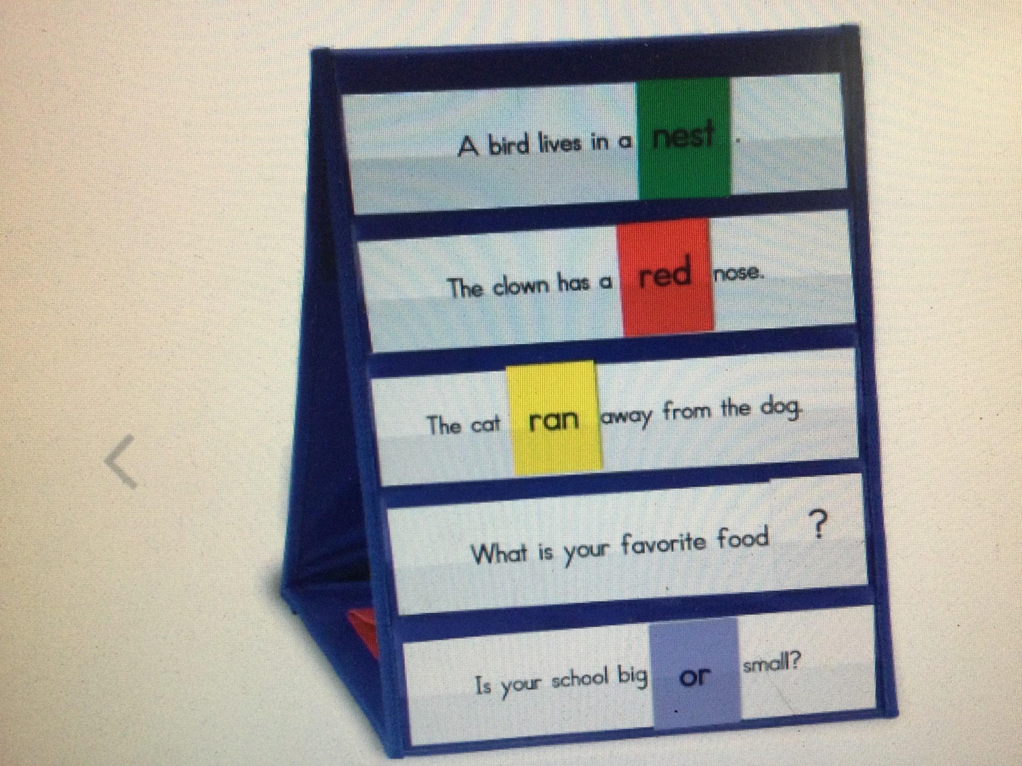 Tabletop Pocket Chart - School Spot