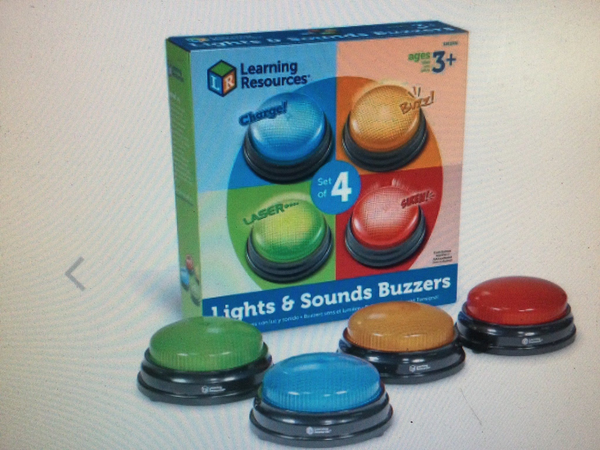 Lights & Sounds Buzzers 4pk - School Spot