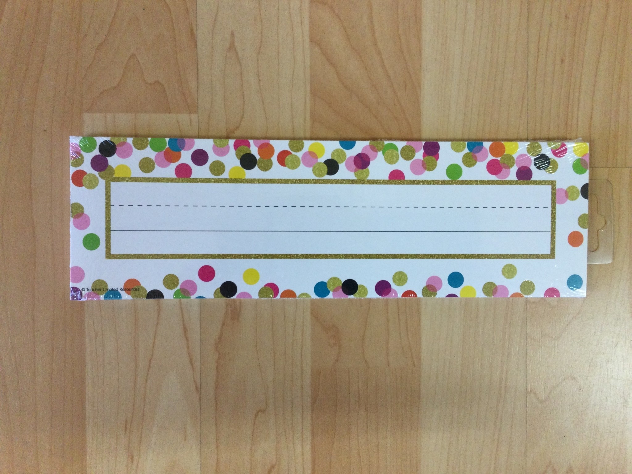 Confetti Nameplates - School Spot