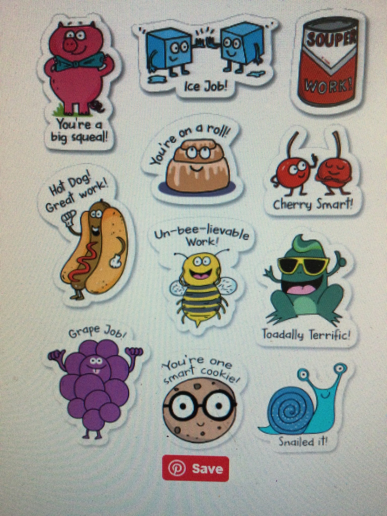 Punny Rewards Stickers - School Spot
