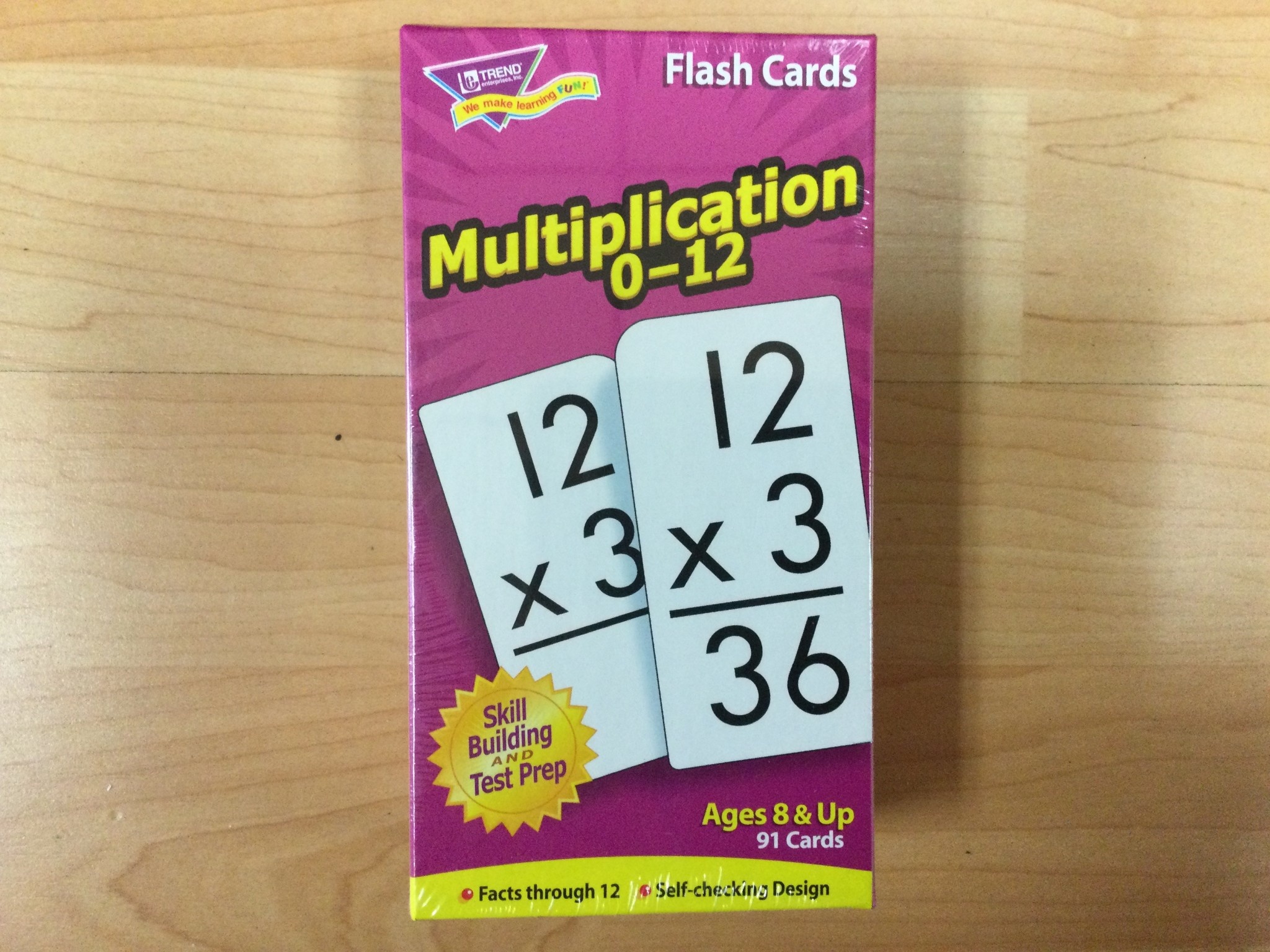 Multiplication 0-12 Flash Cards - School Spot