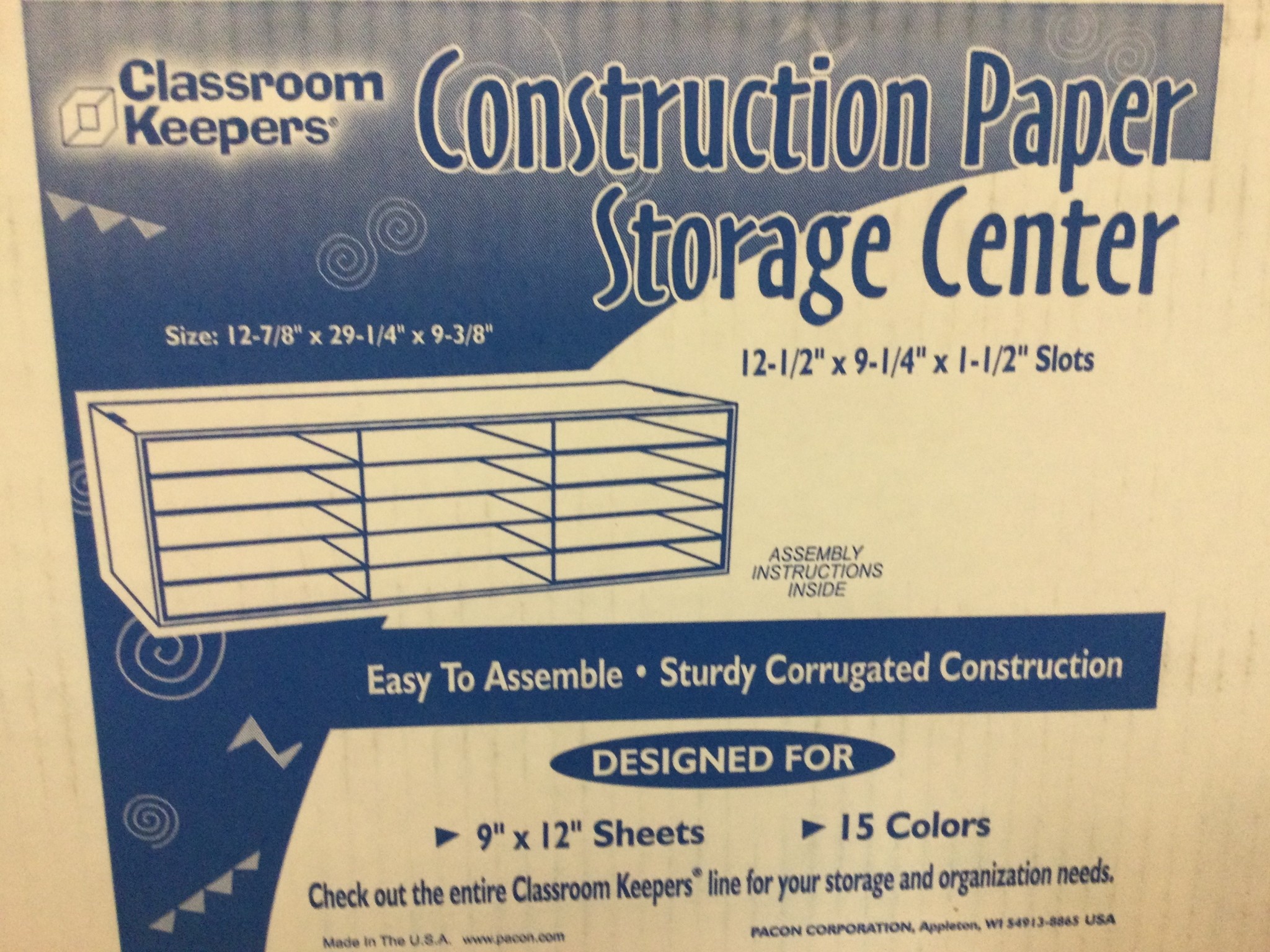 Classroom Keepers 9"x12" Construction Paper Storage - School Spot