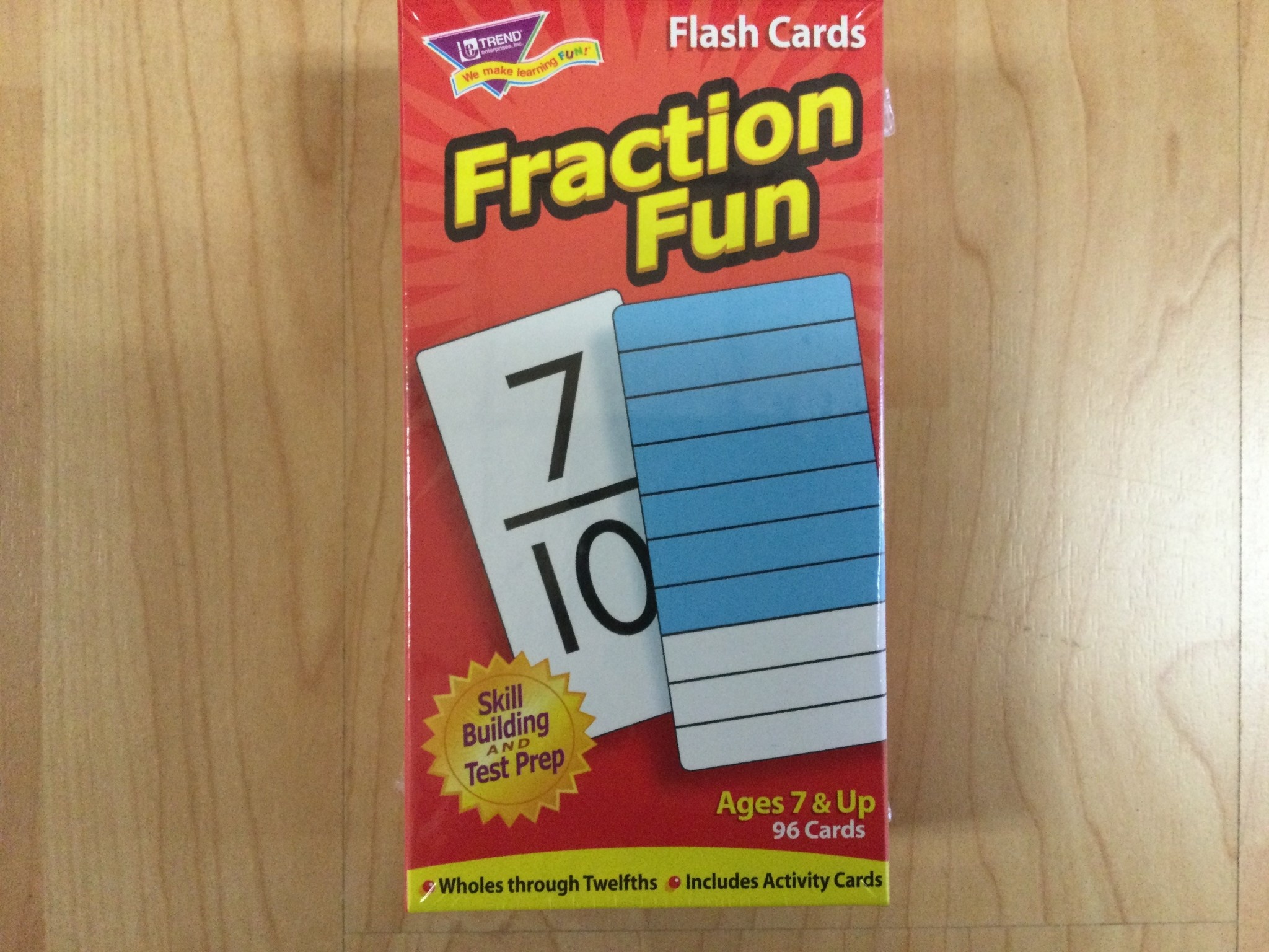 Fraction Fun Flash Cards (96) - School Spot