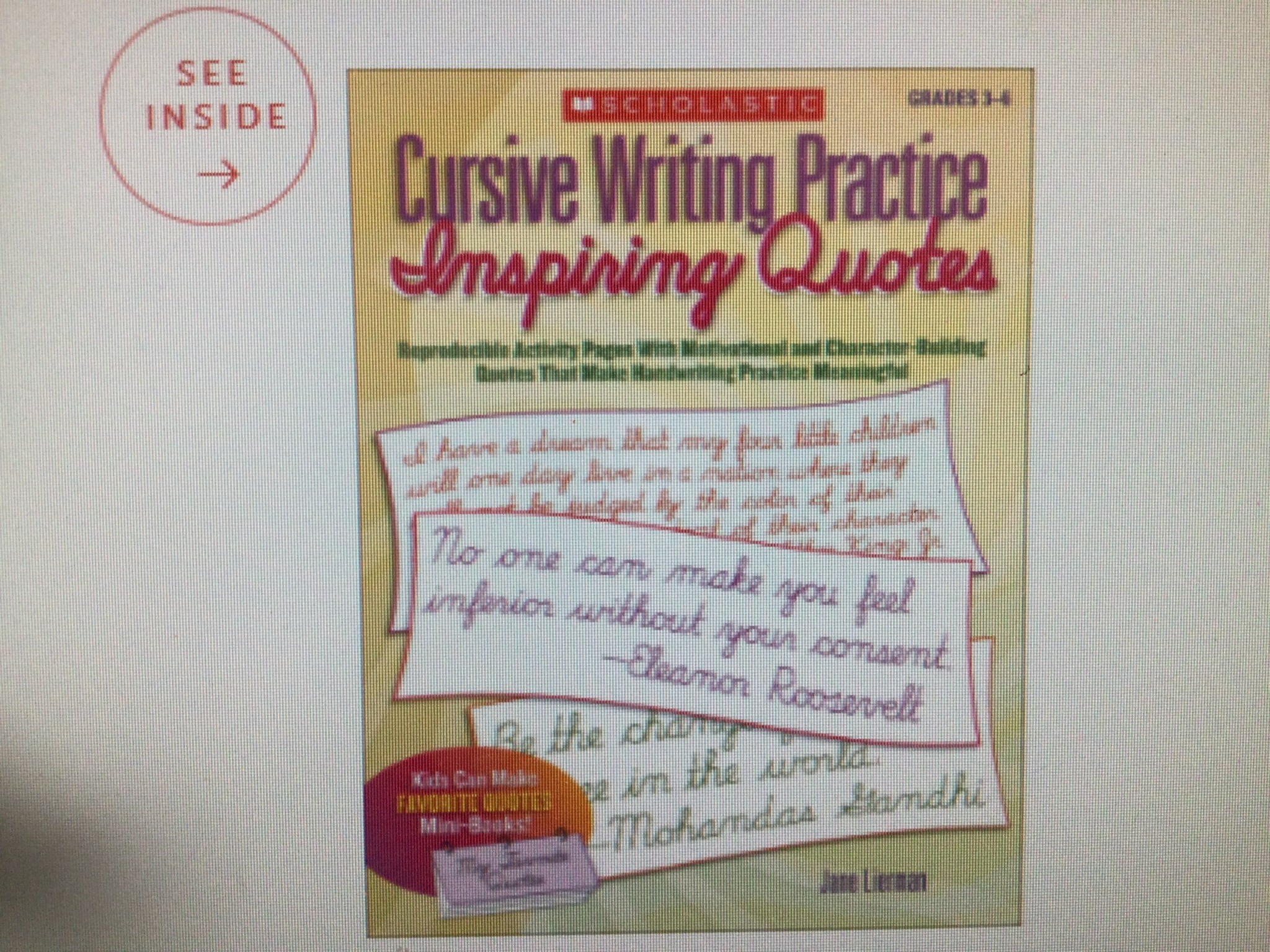 Cursive Writing Practice Quotes - School Spot