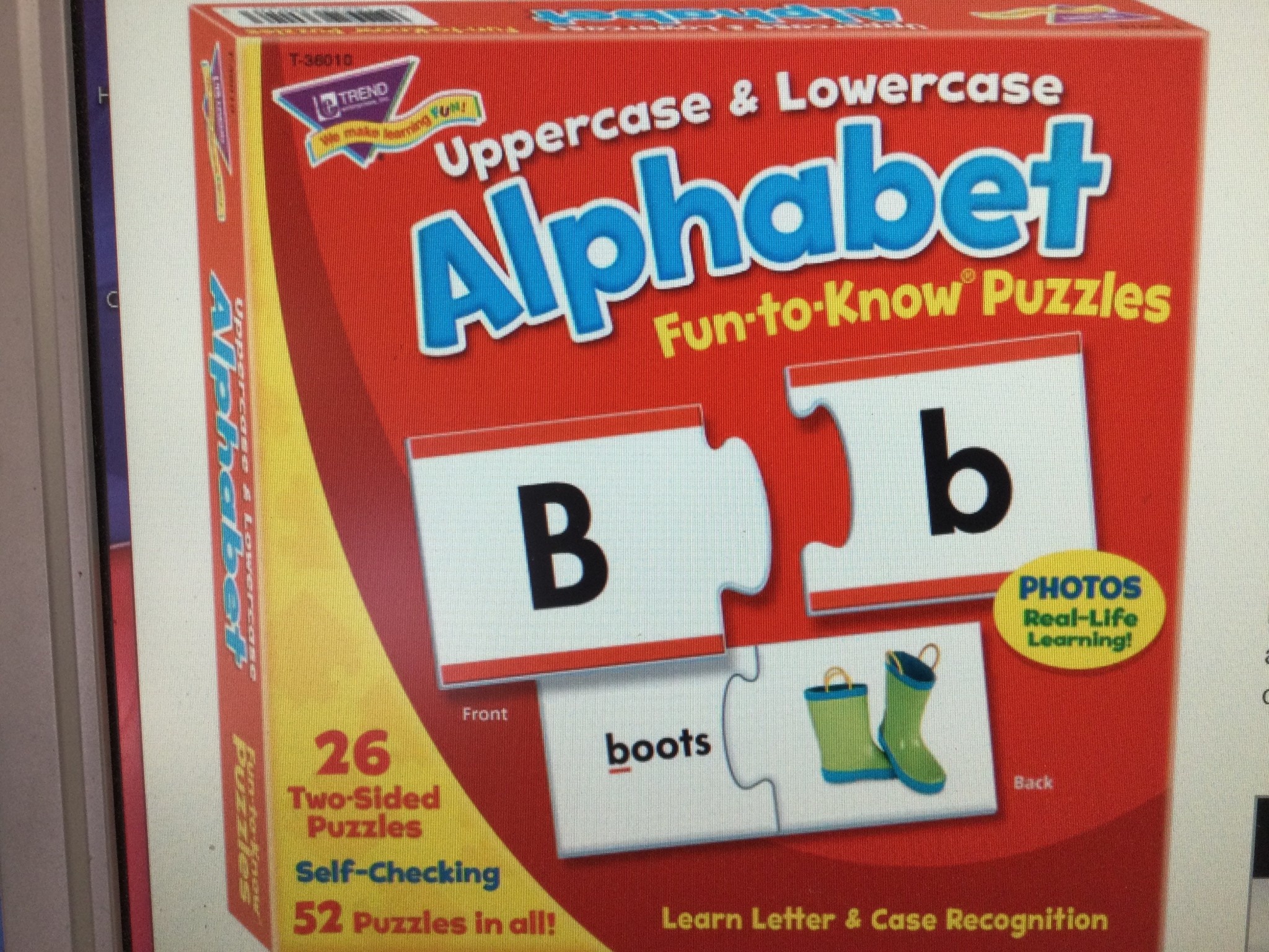 Alphabet Upper/Lowercase Puzzle - School Spot