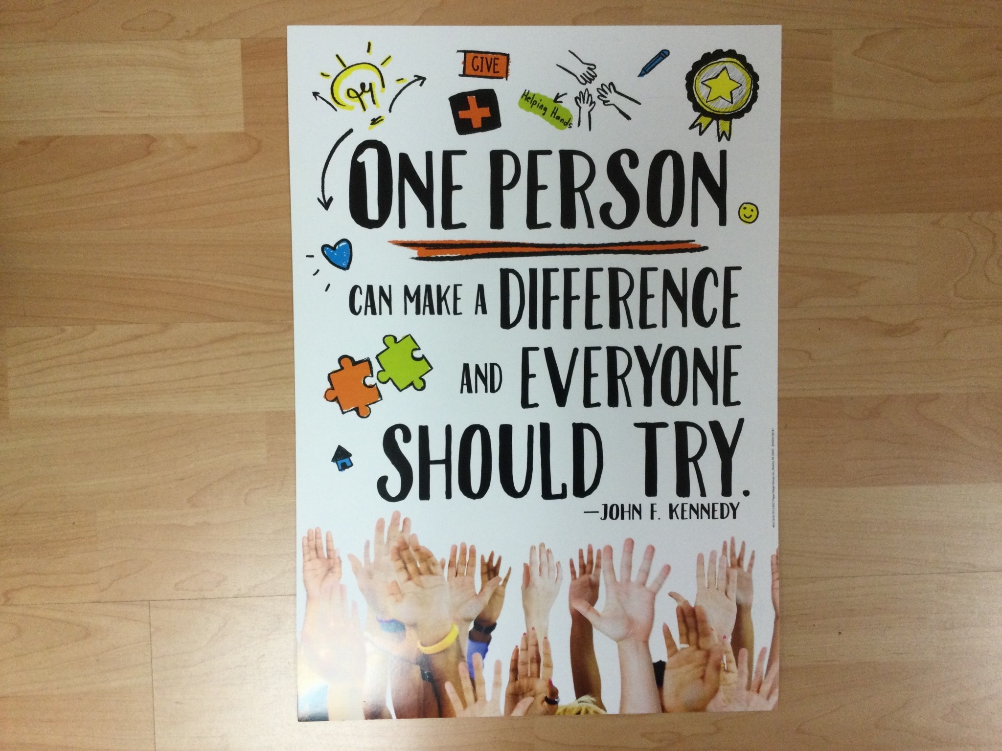 One Person Can Make A Difference Poster - School Spot