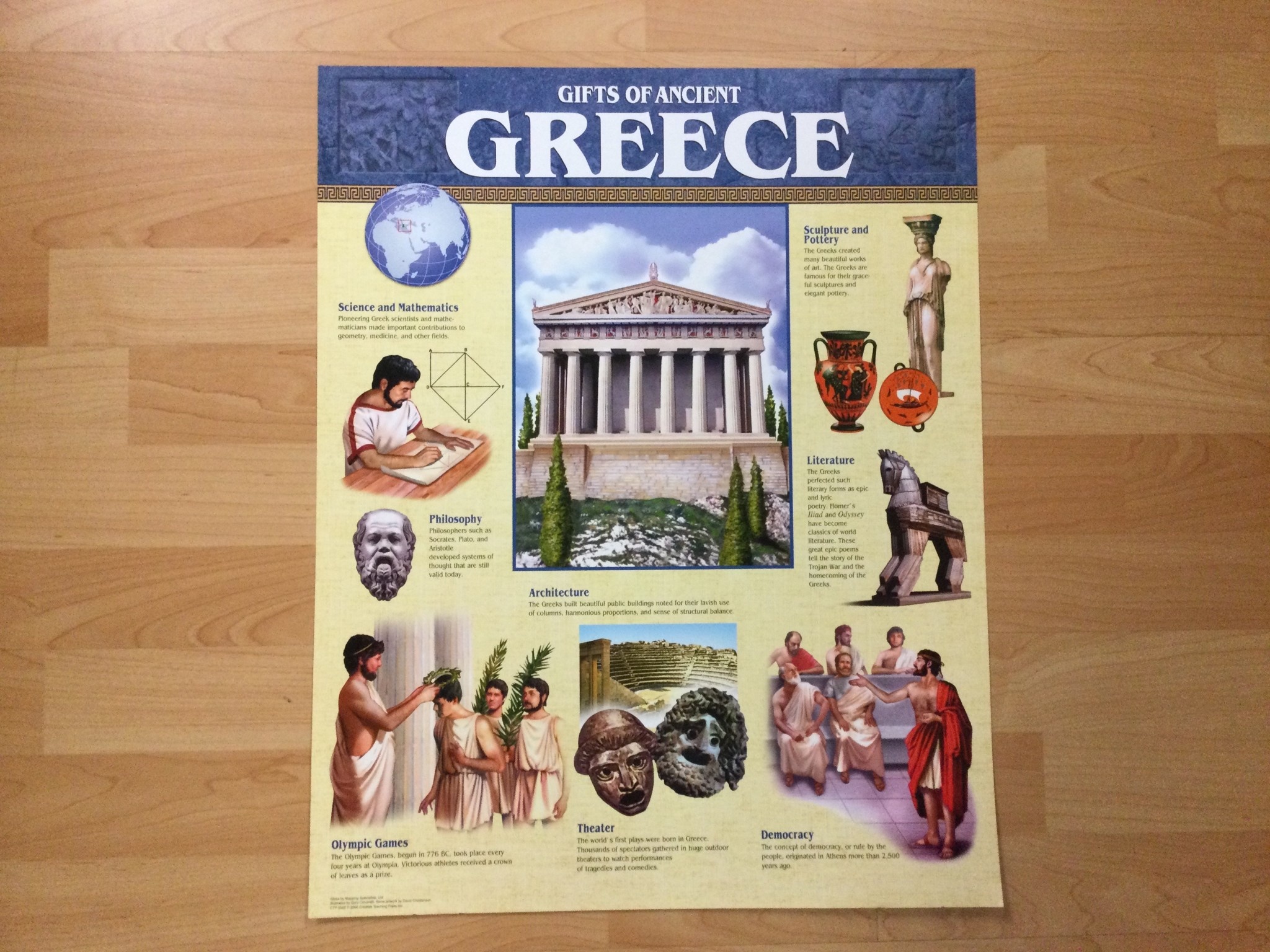 Gifts of Ancient Greece Chart - School Spot