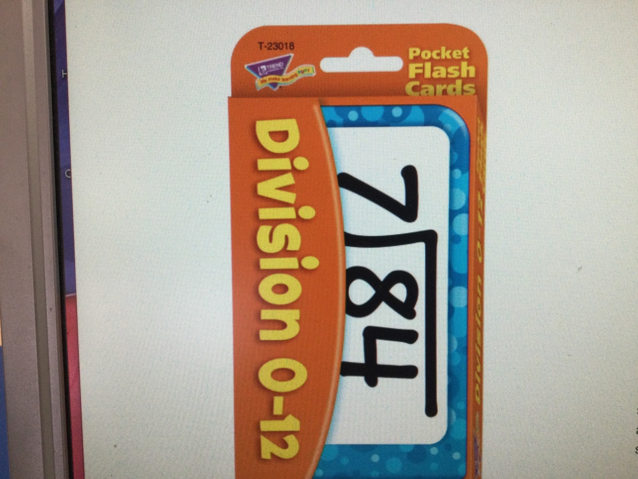 Division 0-12 Flash Cards - School Spot